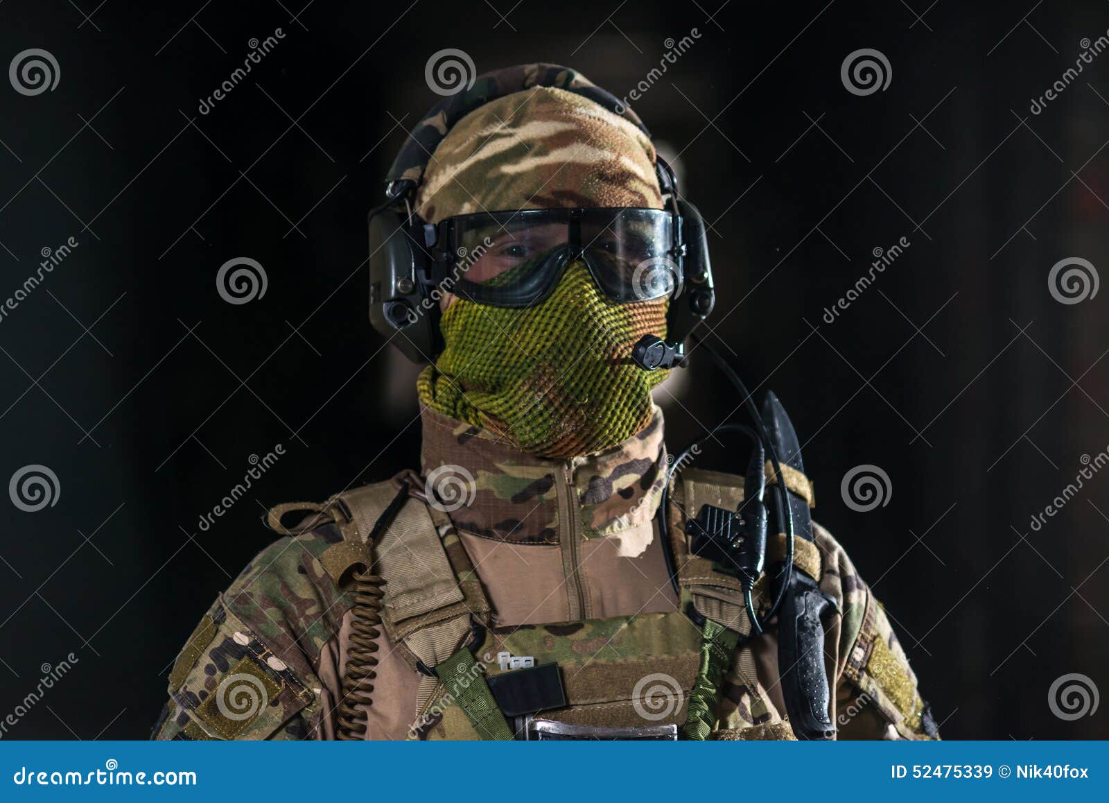 Airsoft Strikeball Player in Military Soilder Stock Image - Image of ...