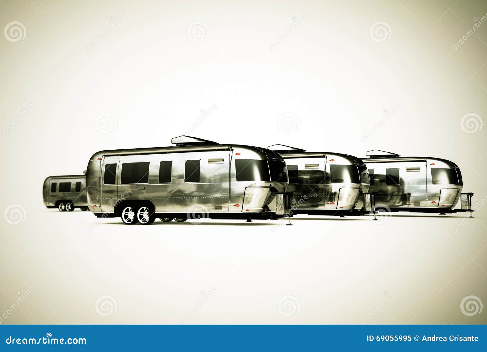 Airstream camper stock illustration. Illustration of airstream - 69055995