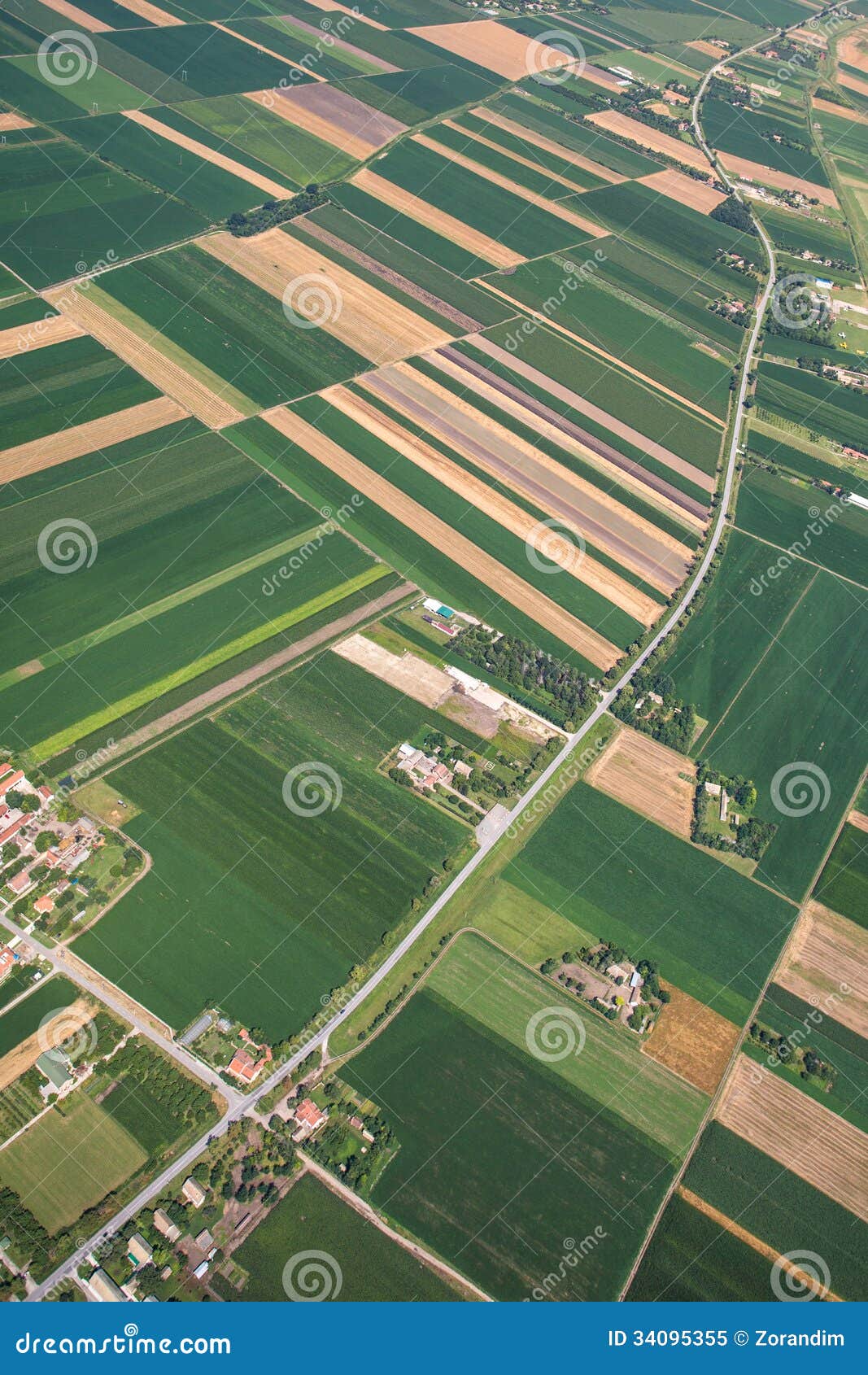 Airview of the field stock image. Image of aerial, crop - 34095355
