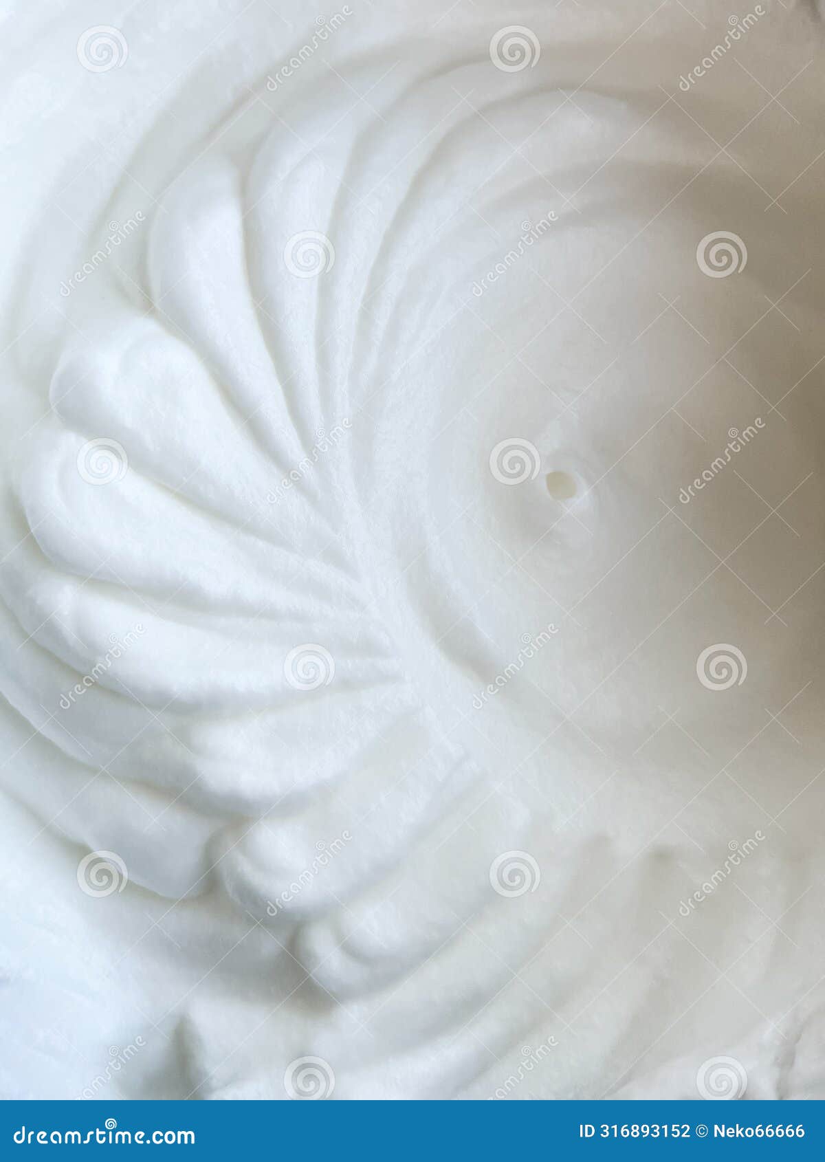 Airy Pattern of Whipped Cream Stock Photo - Image of smooth, structure ...