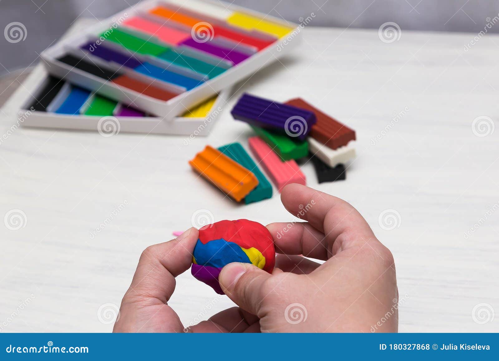 Airy Plasticine Mass For Modeling Colored Super Light Plasticine On A ...