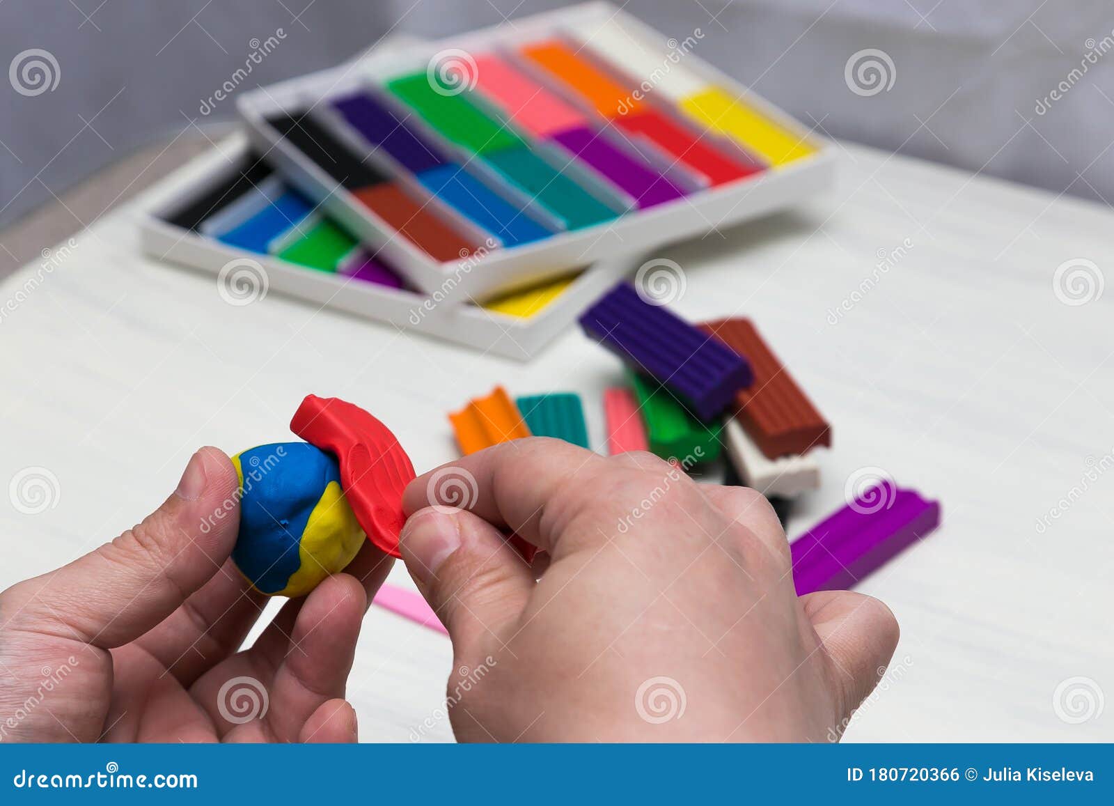 Airy Plasticine Mass For Modeling Colored Super Light Plasticine On A ...