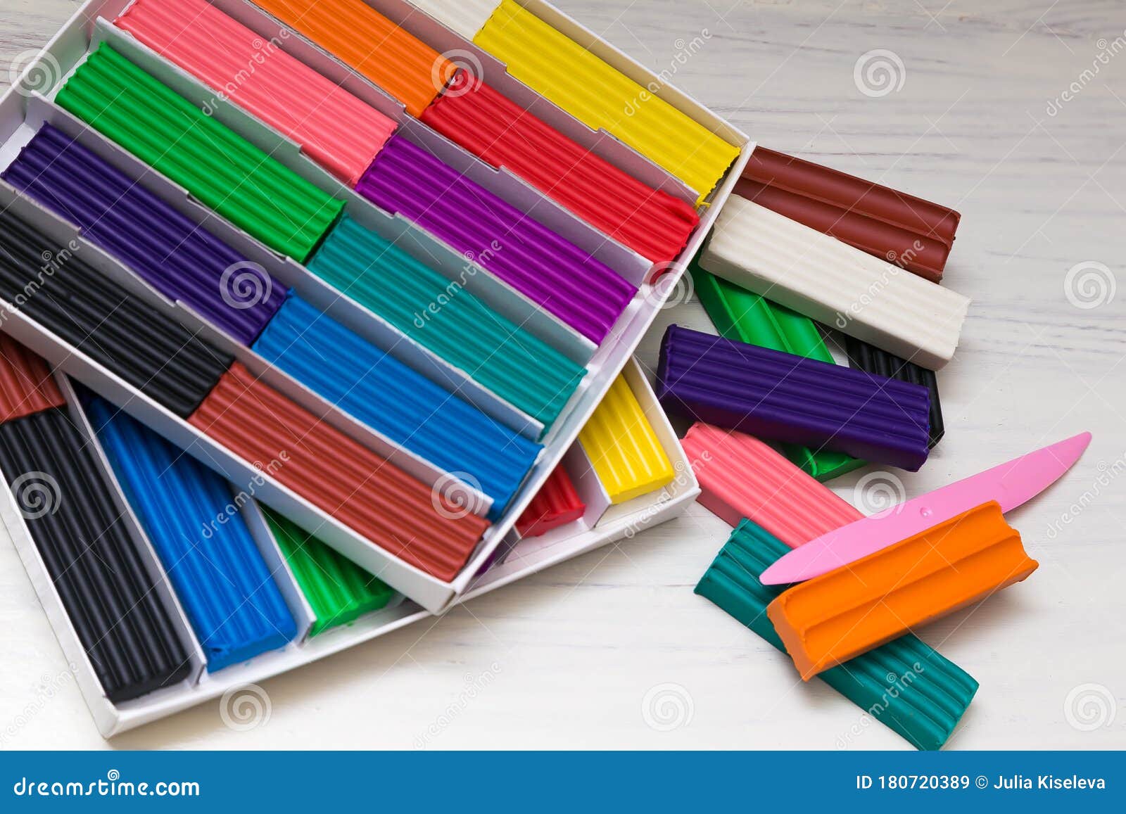 Airy Plasticine Mass For Modeling Colored Super Light Plasticine On A ...