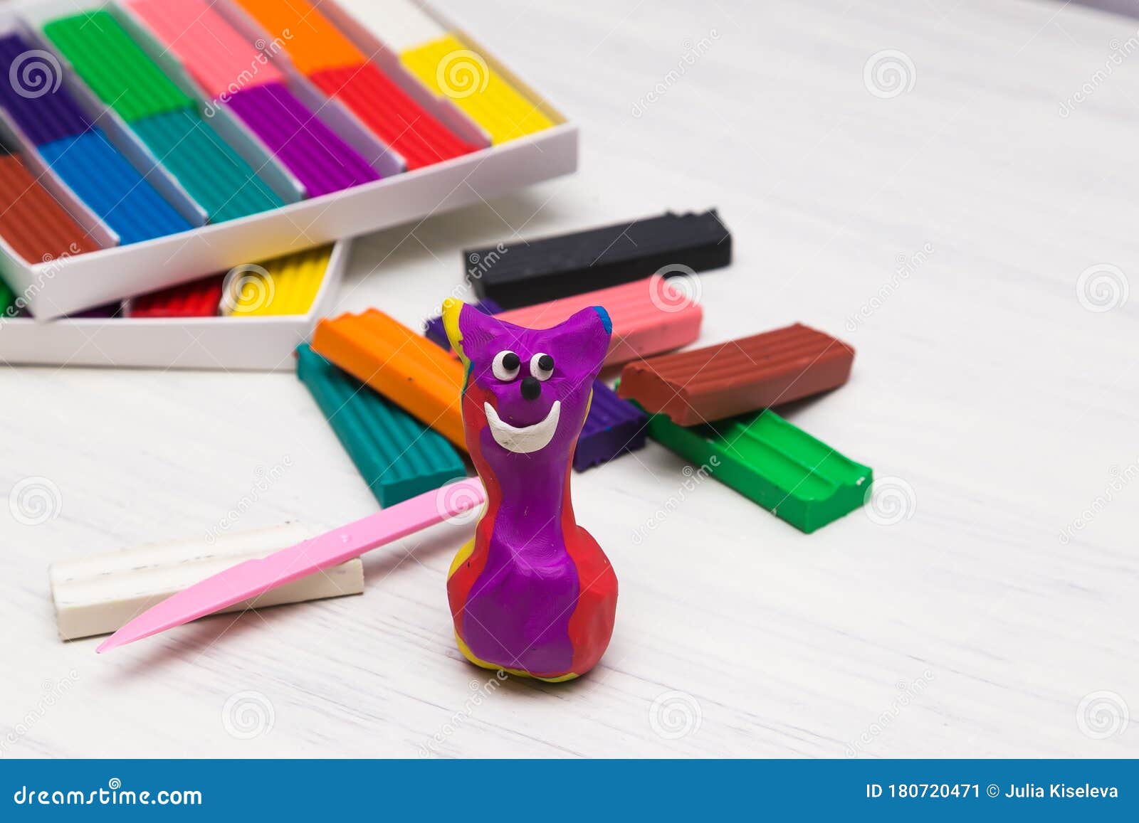 Airy Plasticine Mass For Modeling Colored Super Light Plasticine On A ...