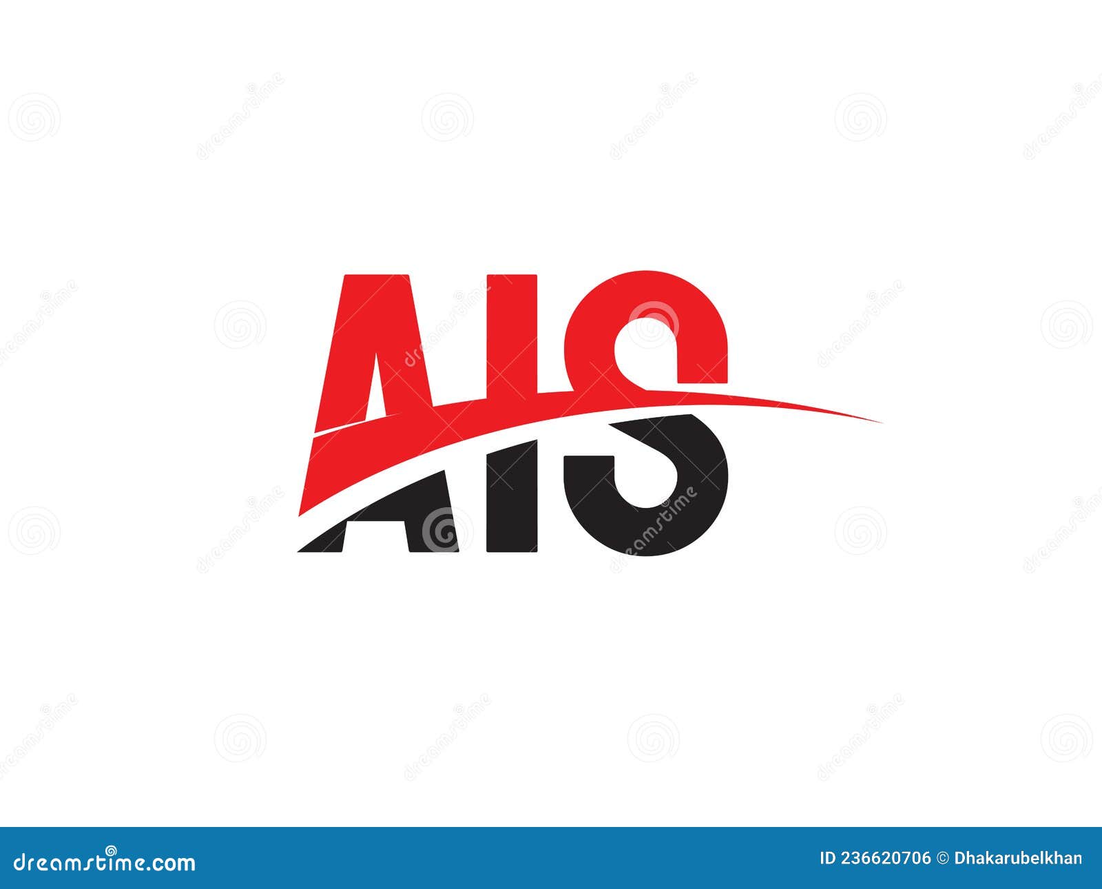 AIS Letter Initial Logo Design Vector Illustration Stock Vector ...