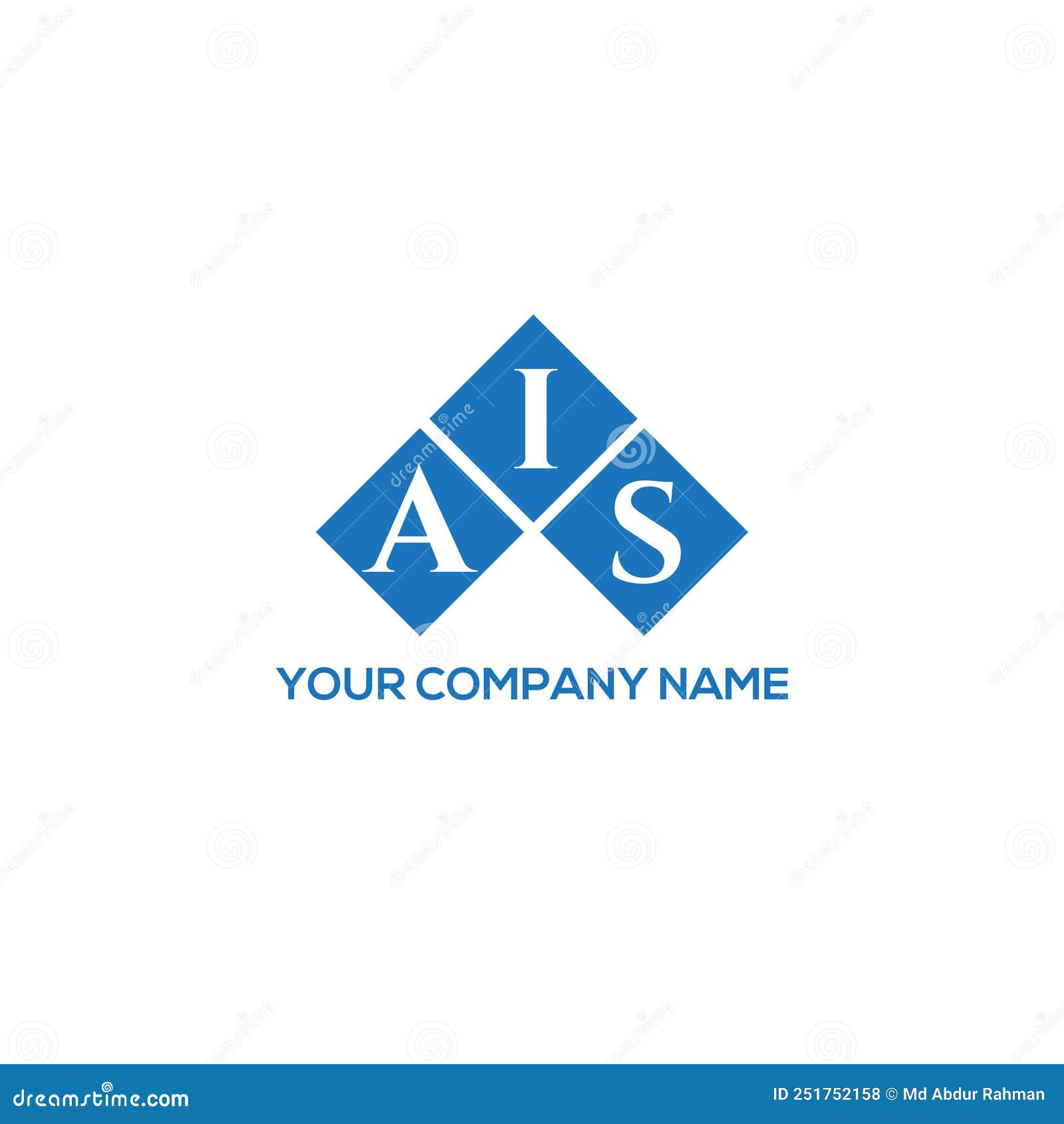 AIS Letter Logo Design On WHITE Background. AIS Creative Initials ...