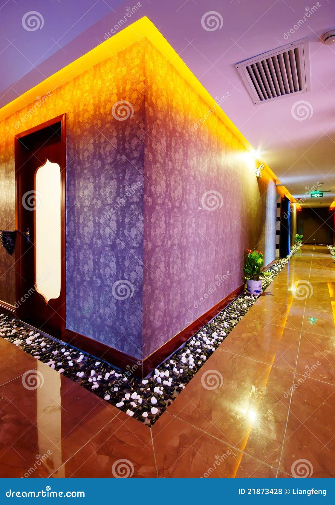 Aisle stock photo. Image of living, apartment, corridor - 21873428