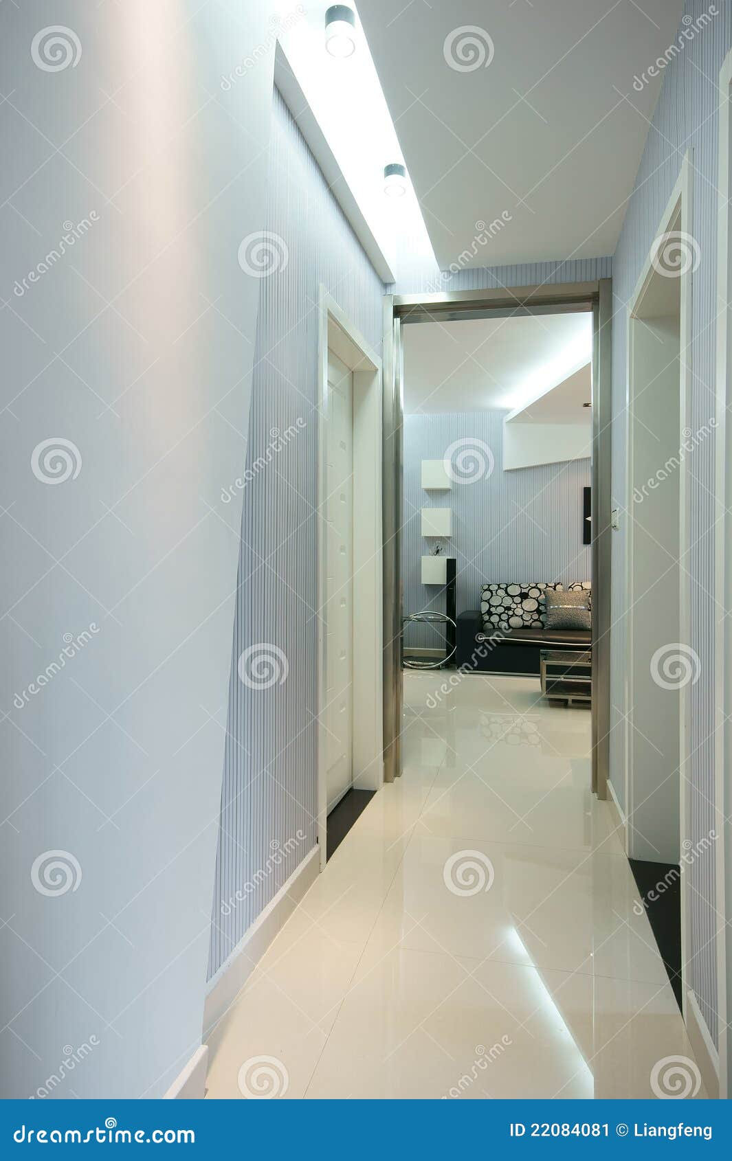 Aisle stock image. Image of interior, lighting, timber - 22084081