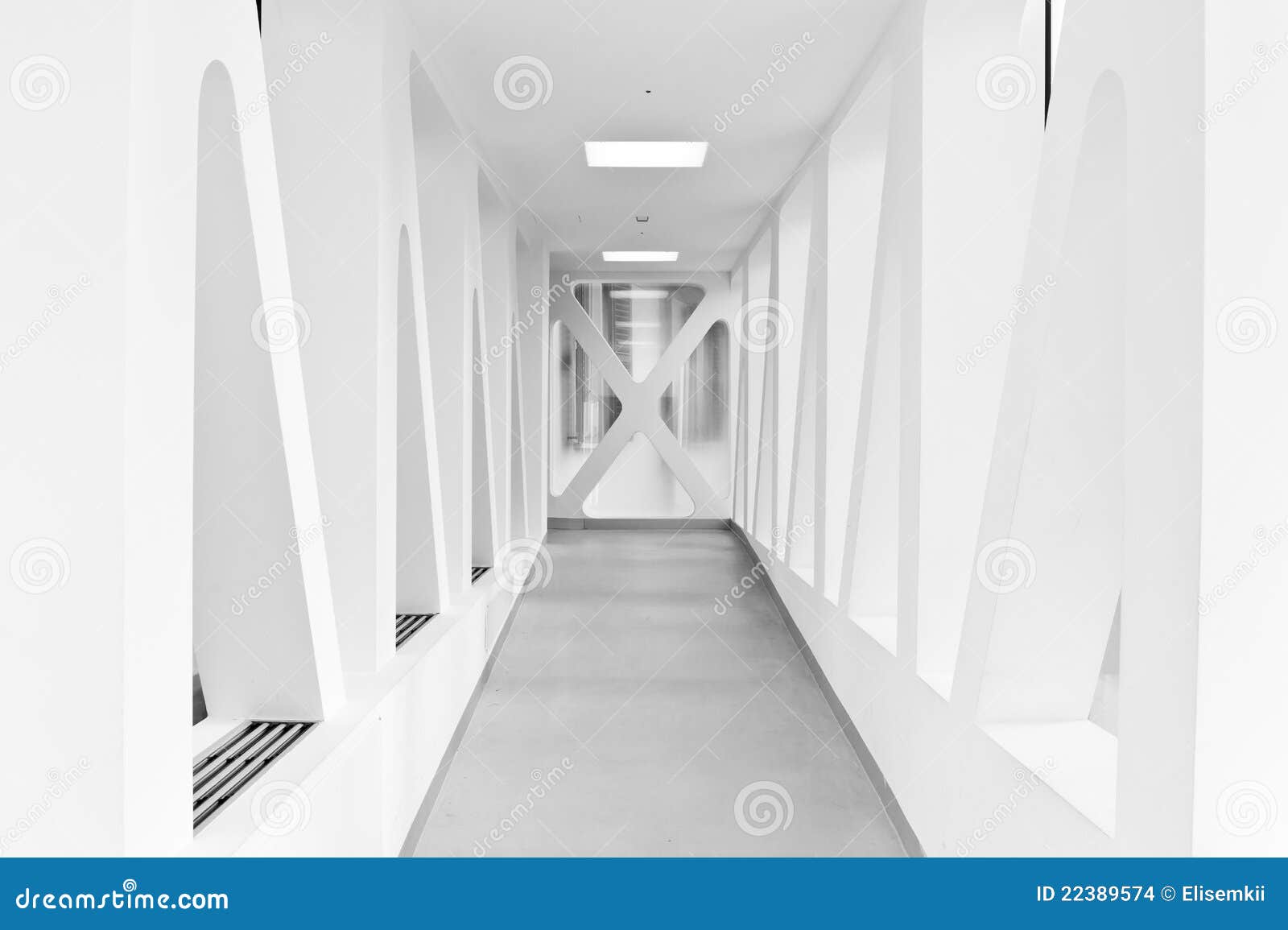 In the aisle stock photo. Image of architecture, long - 22389574