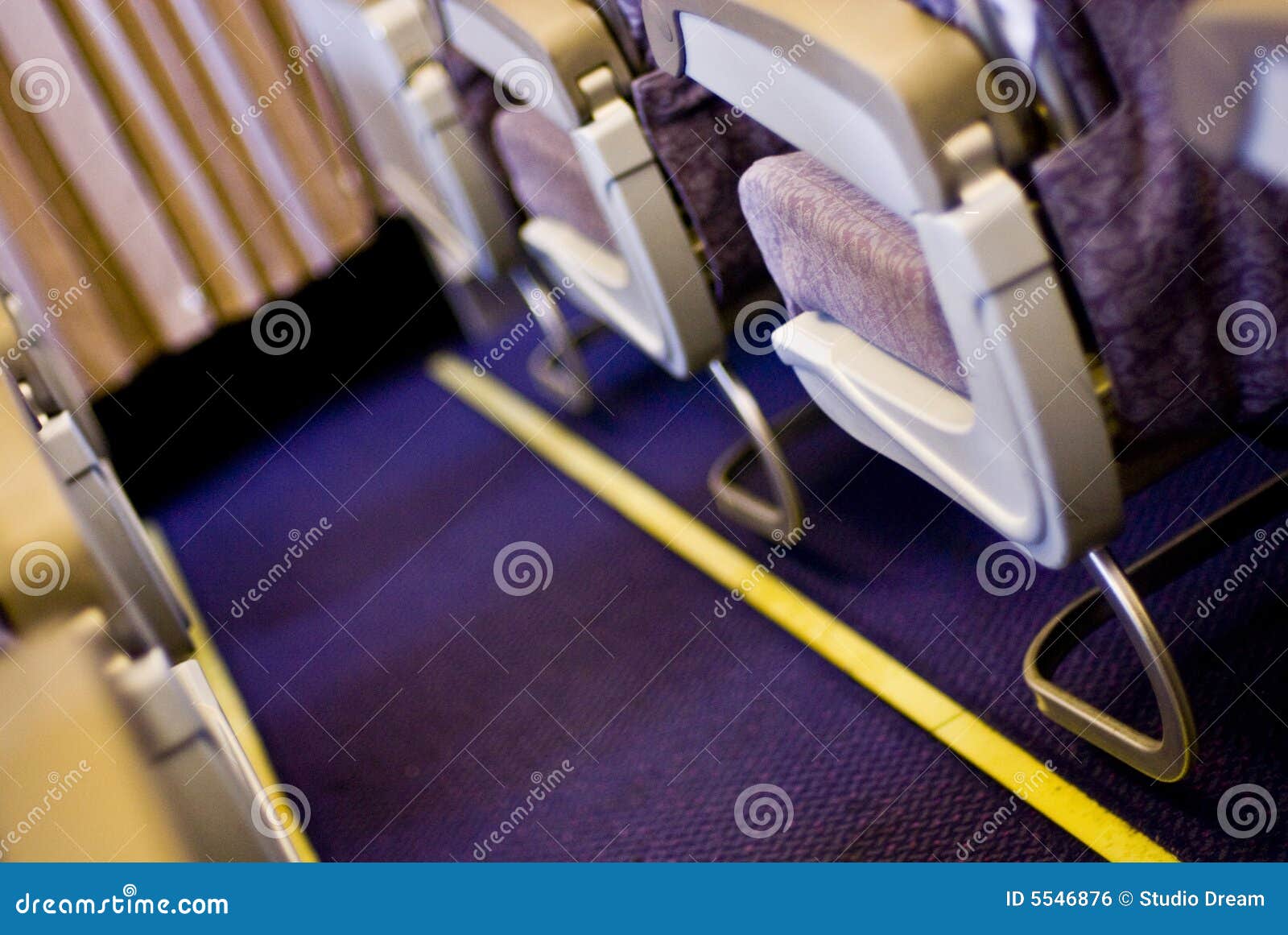 Aisle in plane stock photo. Image of flight, curtain, floor - 5546876