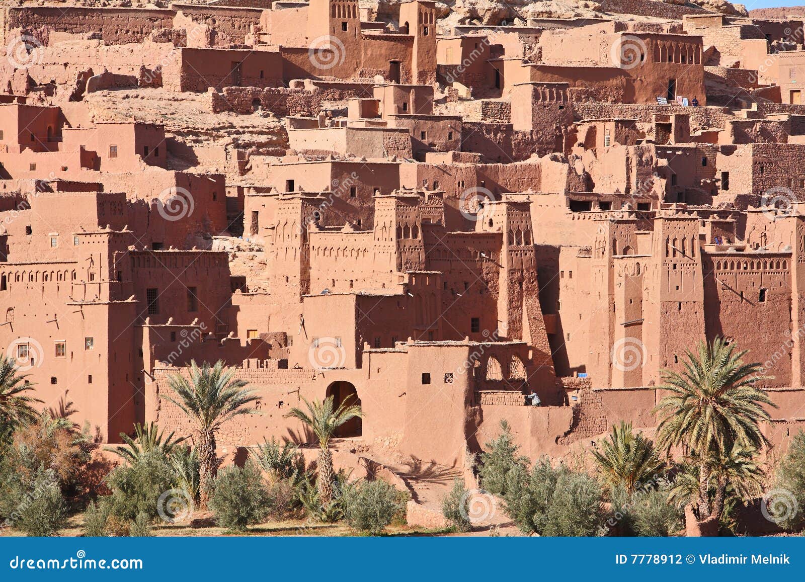 Ait Benhaddou stock photo. Image of african, clay, arab - 7778912