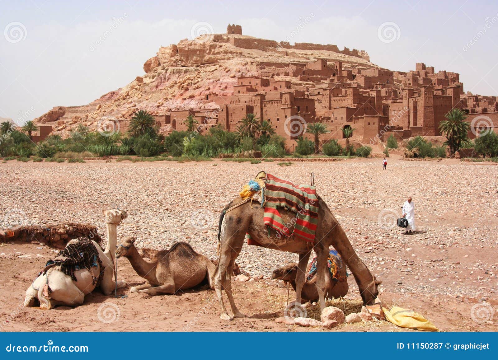 AIT Benhaddou Kasbah in Marokko Stockbild - Bild von hügel, kamel: 11150287