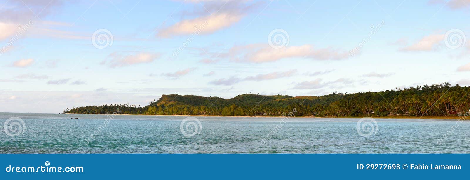 Aitutaki at sunset stock photo. Image of destinations - 29272698