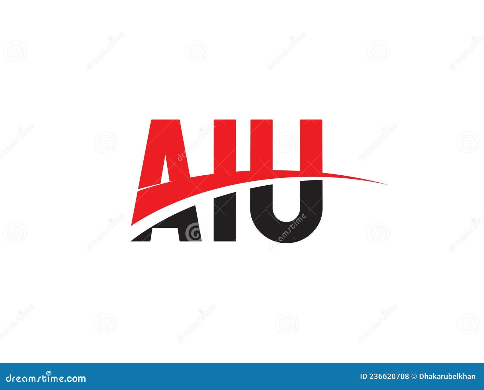 AIU Letter Initial Logo Design Vector Illustration Stock Vector ...