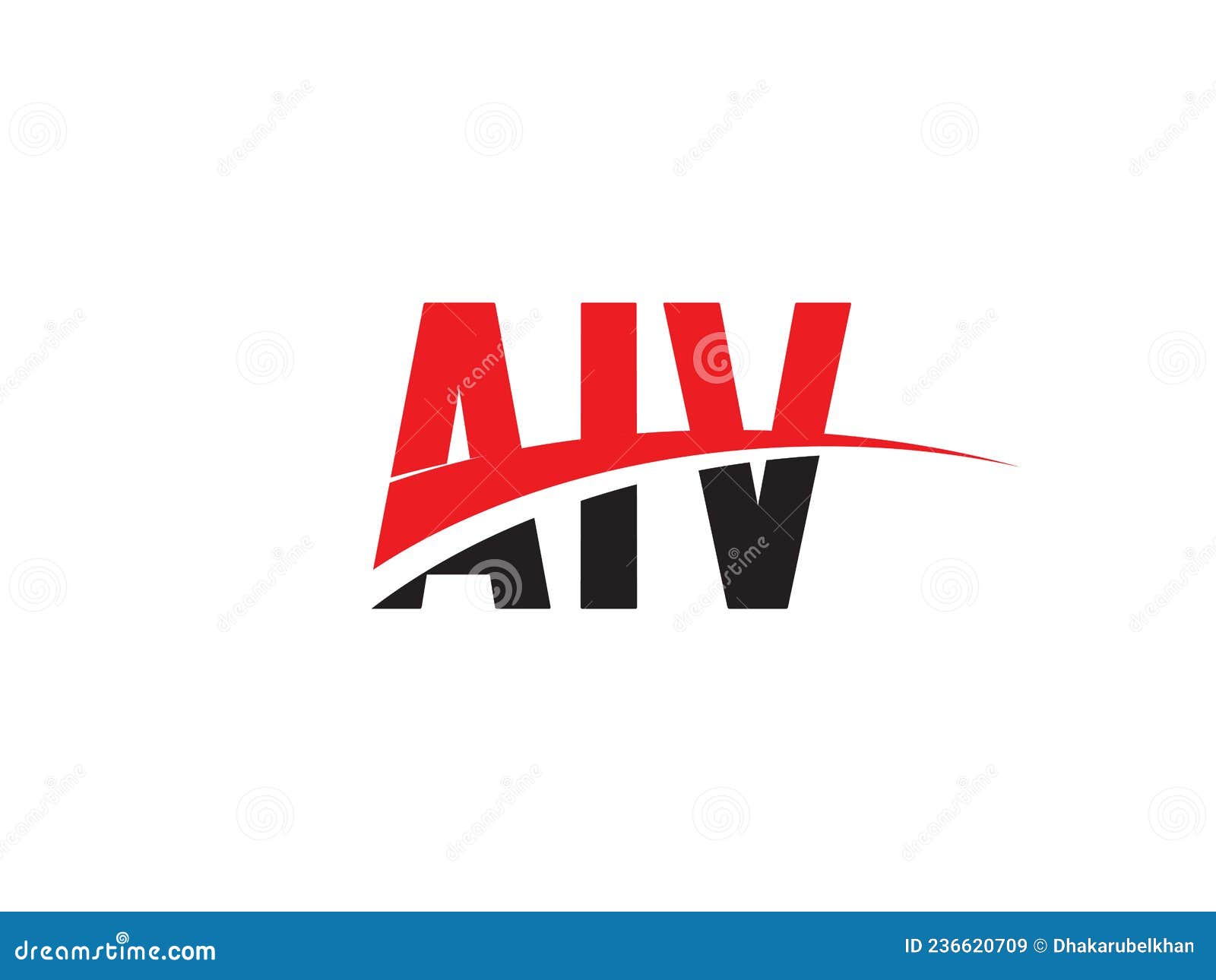 AIV Letter Initial Logo Design Vector Illustration Stock Vector ...