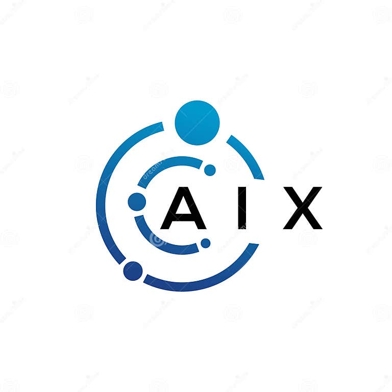 AIX Letter Logo Design on Black Background. AIX Creative Initials ...