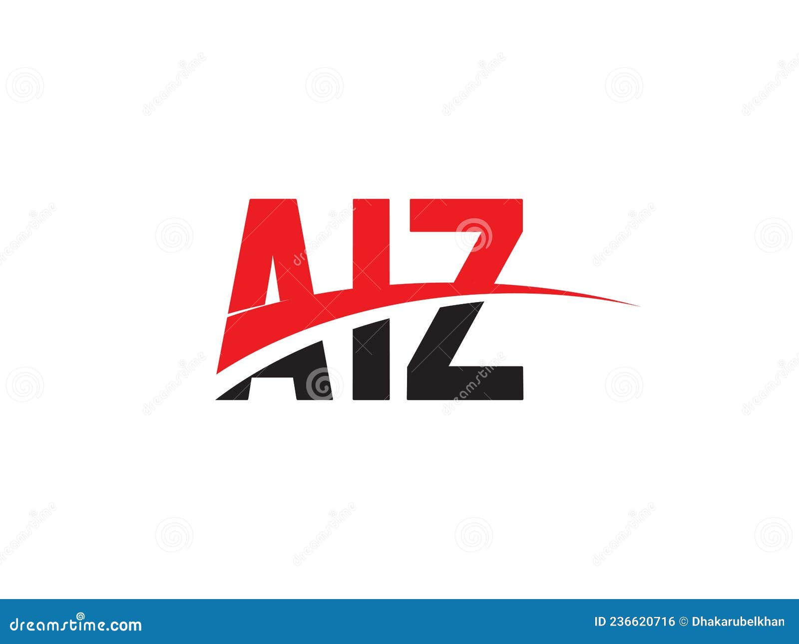 AIZ Letter Initial Logo Design Vector Illustration Stock Vector ...