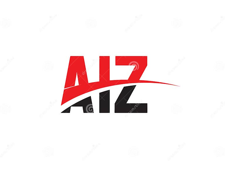 AIZ Letter Initial Logo Design Vector Illustration Stock Vector ...