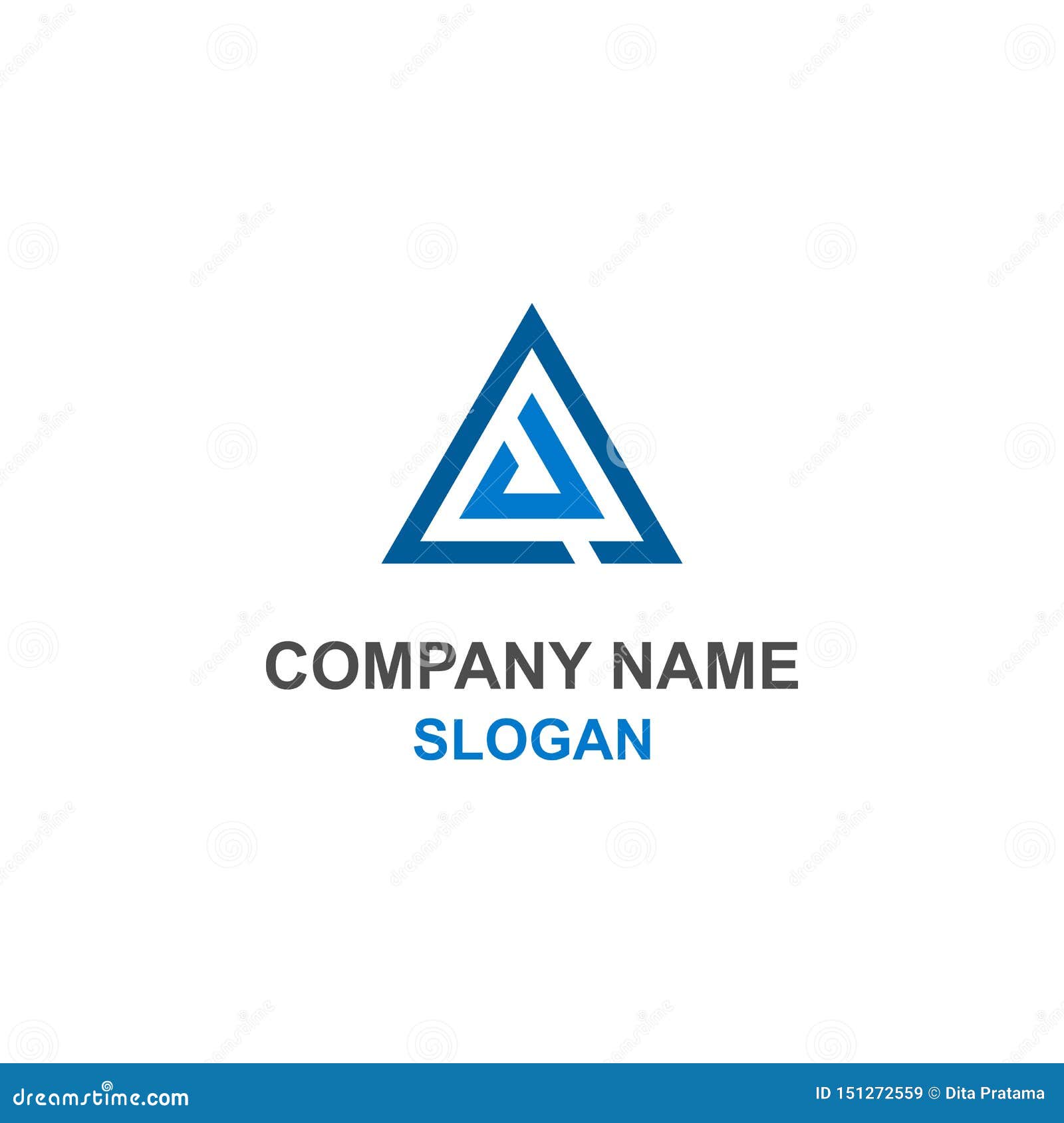 AJ Letter Initial Triangle Logo. Stock Illustration - Illustration of ...