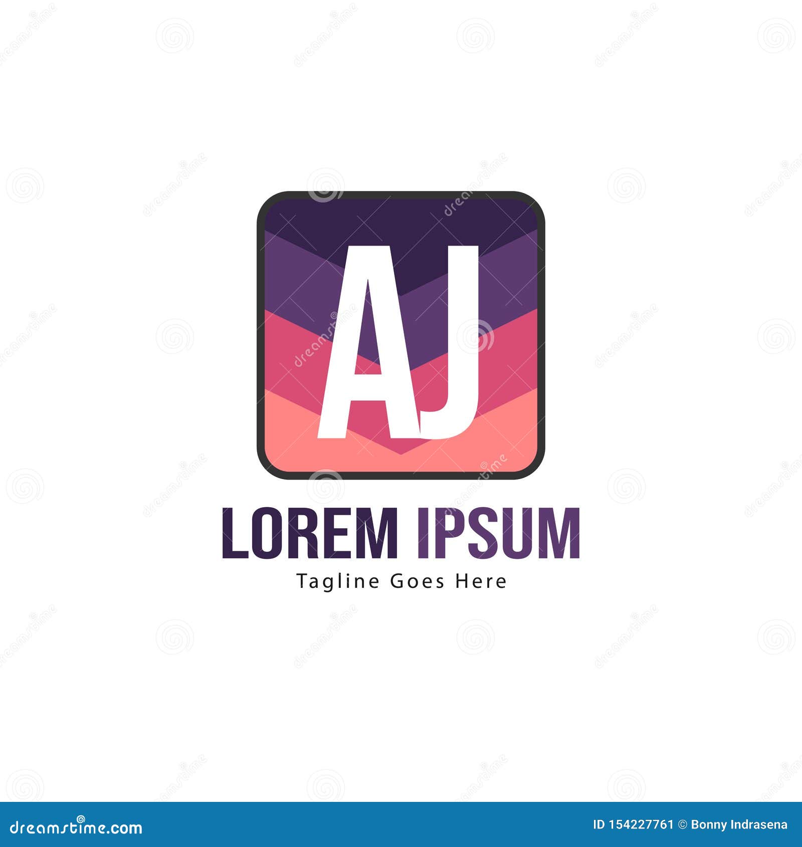 AJ Letter Logo Design. Creative Modern AJ Letters Icon Illustration ...