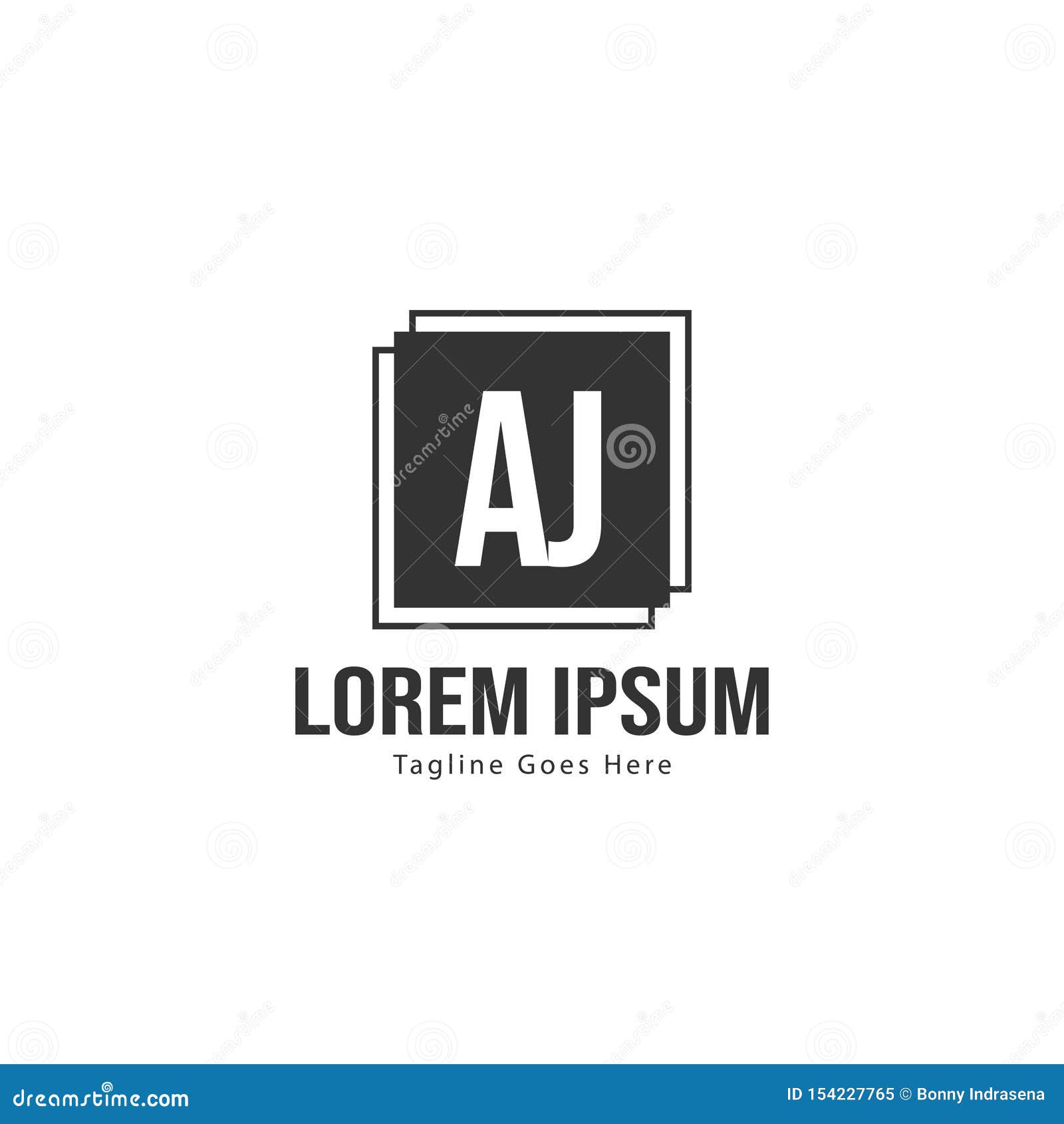 AJ Letter Logo Design. Creative Modern AJ Letters Icon Illustration ...