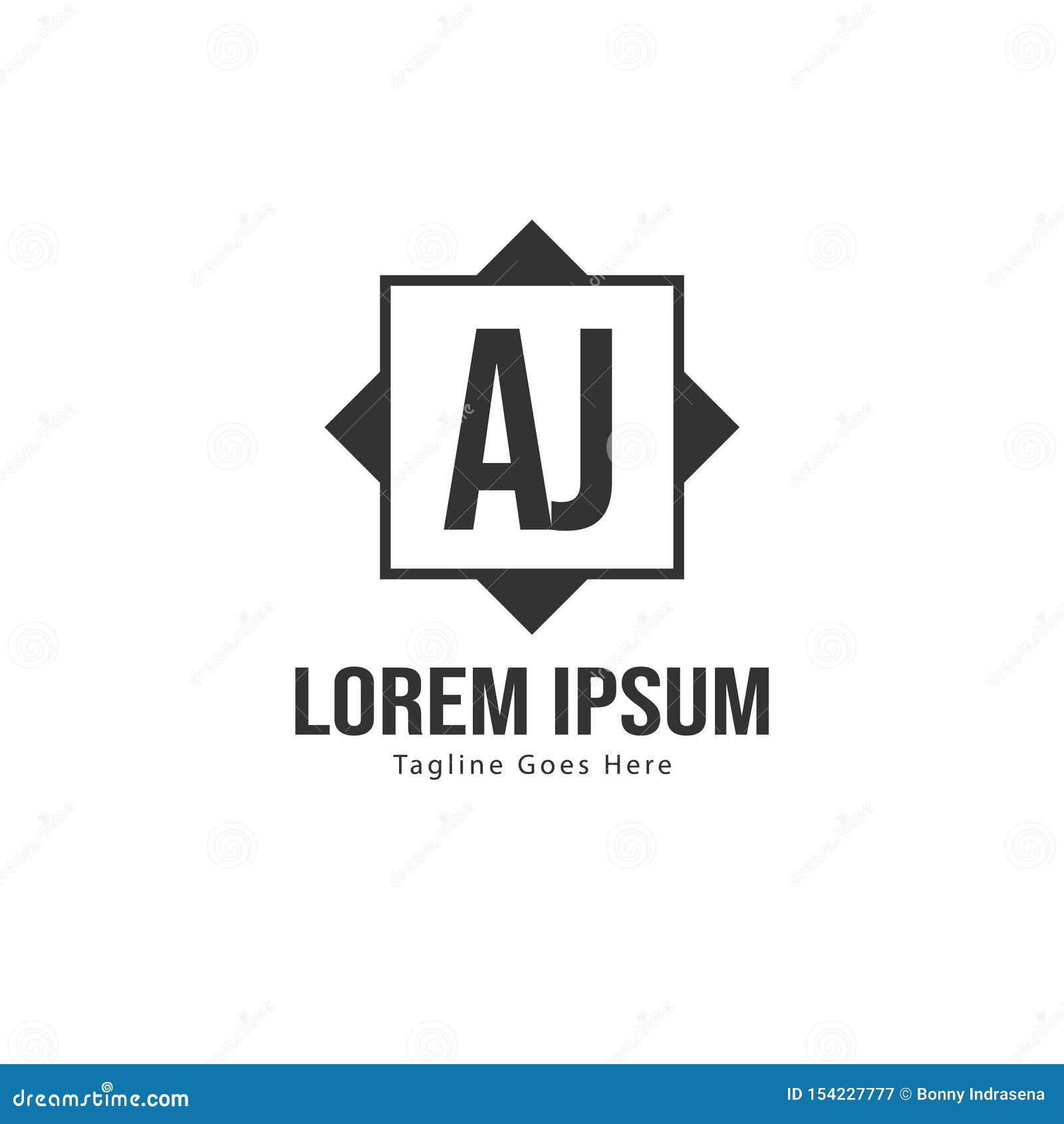 AJ Letter Logo Design. Creative Modern AJ Letters Icon Illustration ...