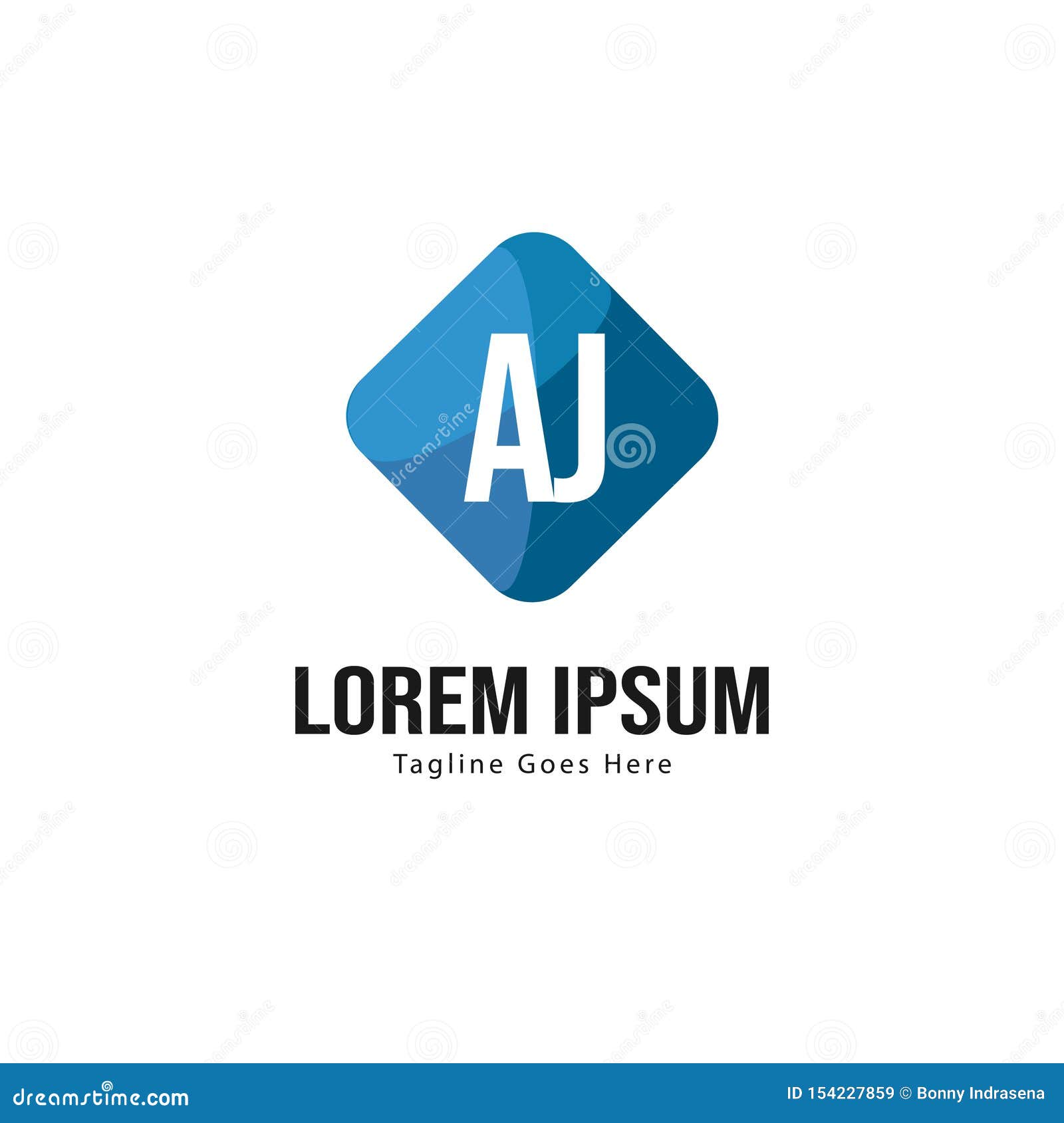 AJ Letter Logo Design. Creative Modern AJ Letters Icon Illustration ...