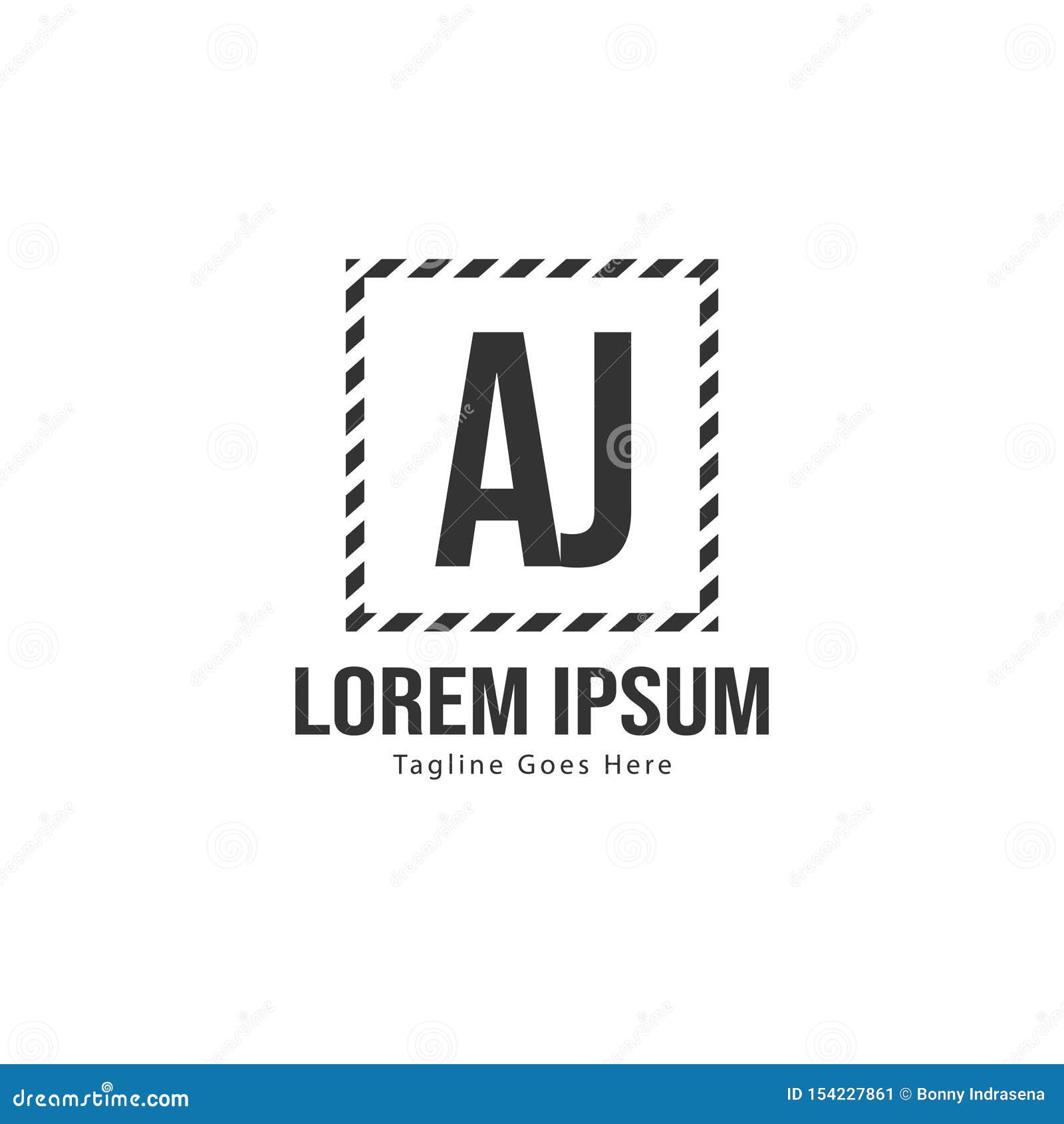 AJ Letter Logo Design. Creative Modern AJ Letters Icon Illustration ...