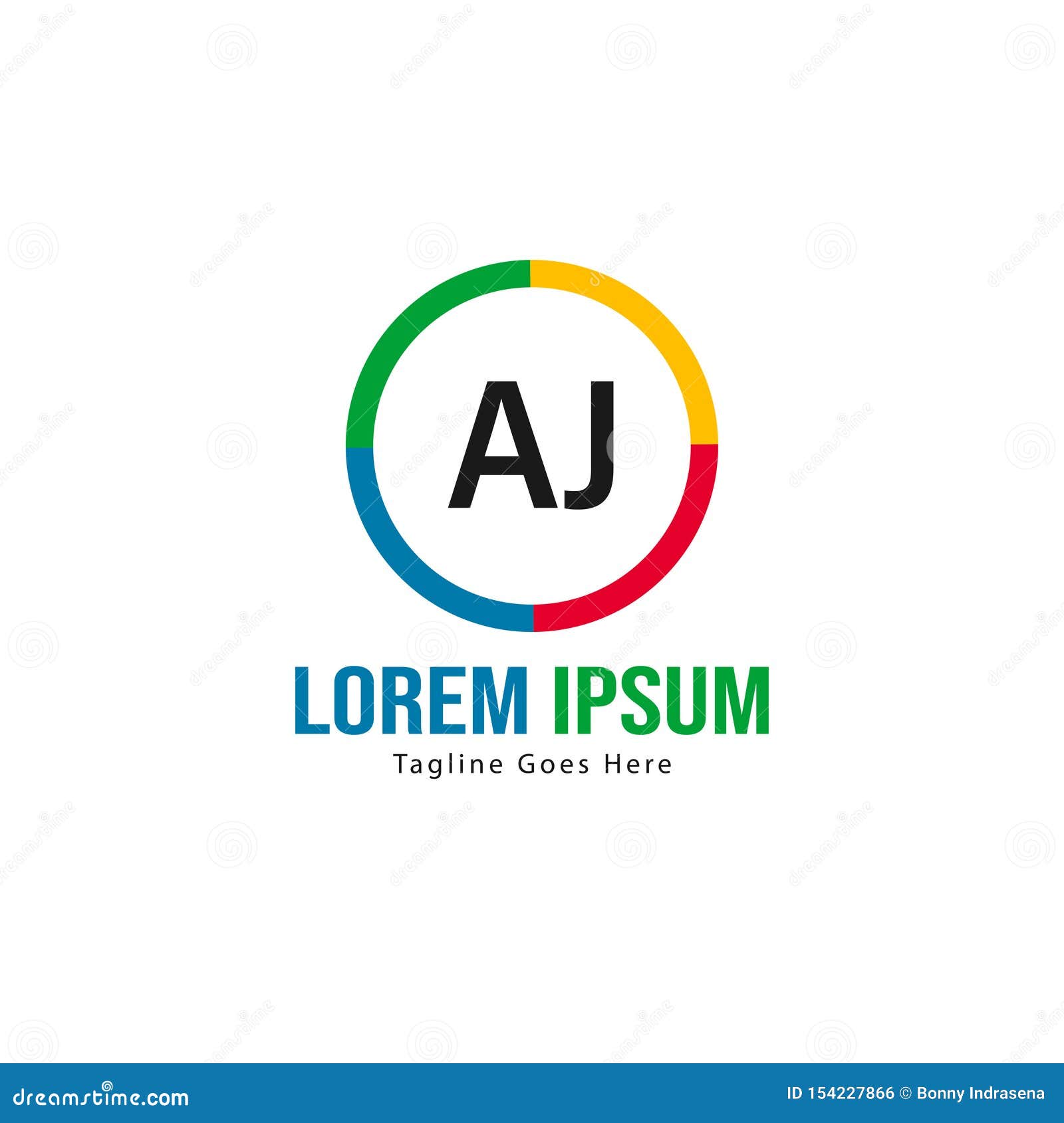 AJ Letter Logo Design. Creative Modern AJ Letters Icon Illustration ...