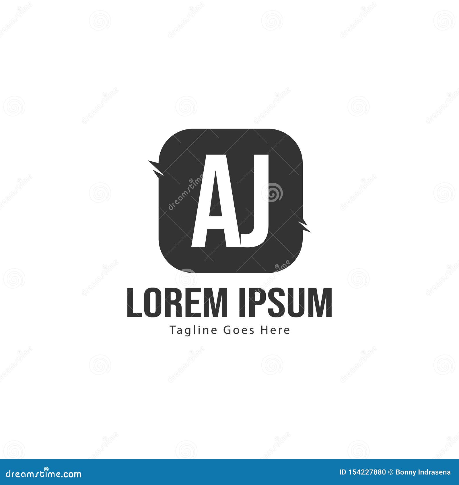 AJ Letter Logo Design. Creative Modern AJ Letters Icon Illustration ...