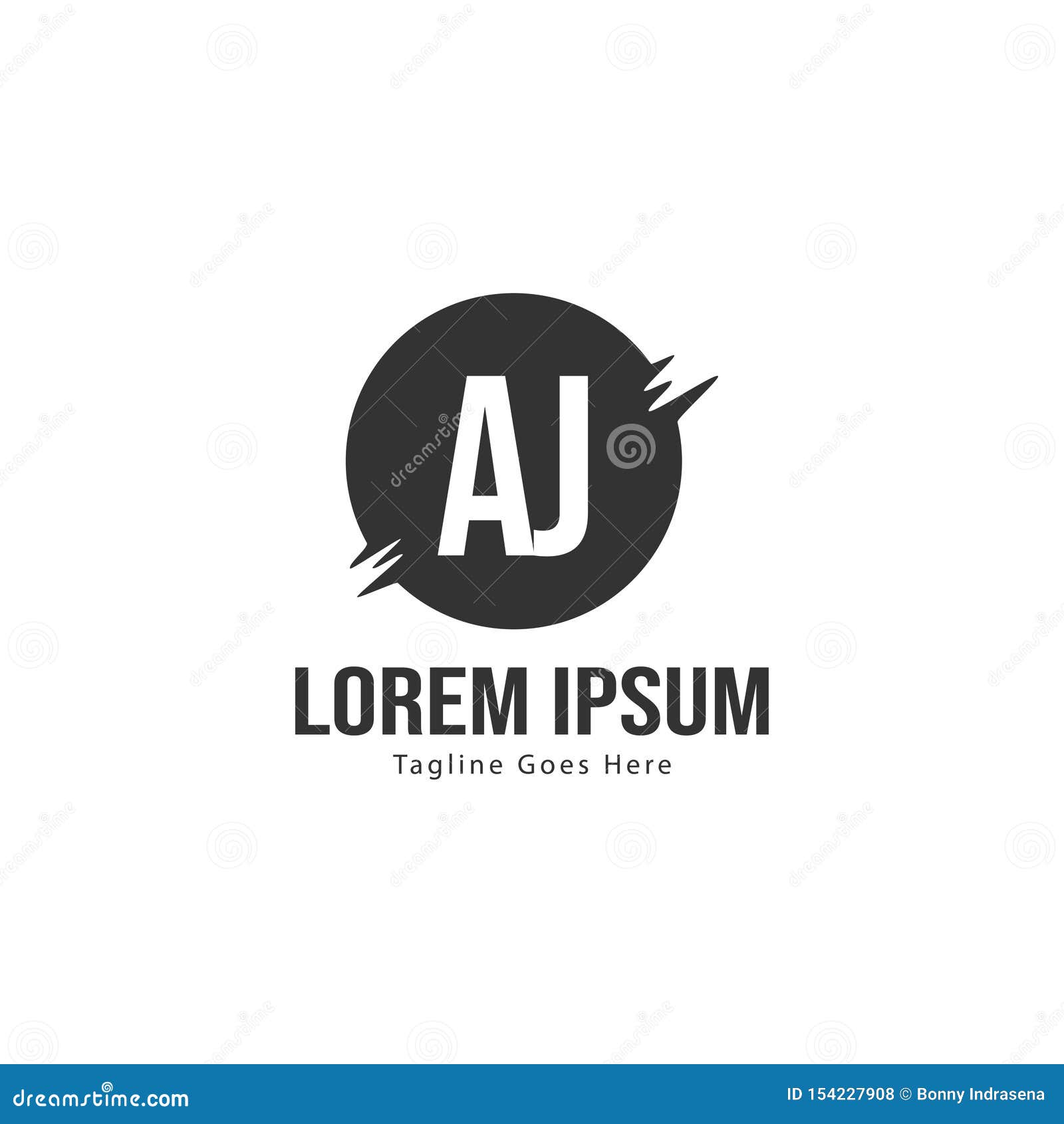 AJ Letter Logo Design. Creative Modern AJ Letters Icon Illustration ...