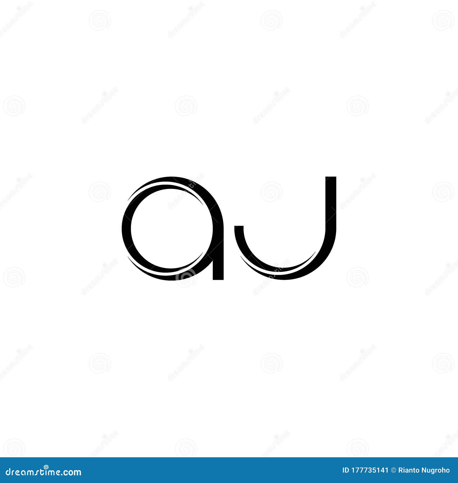 AJ Logo Monogram with Slice Rounded Modern Design Template Stock Vector ...