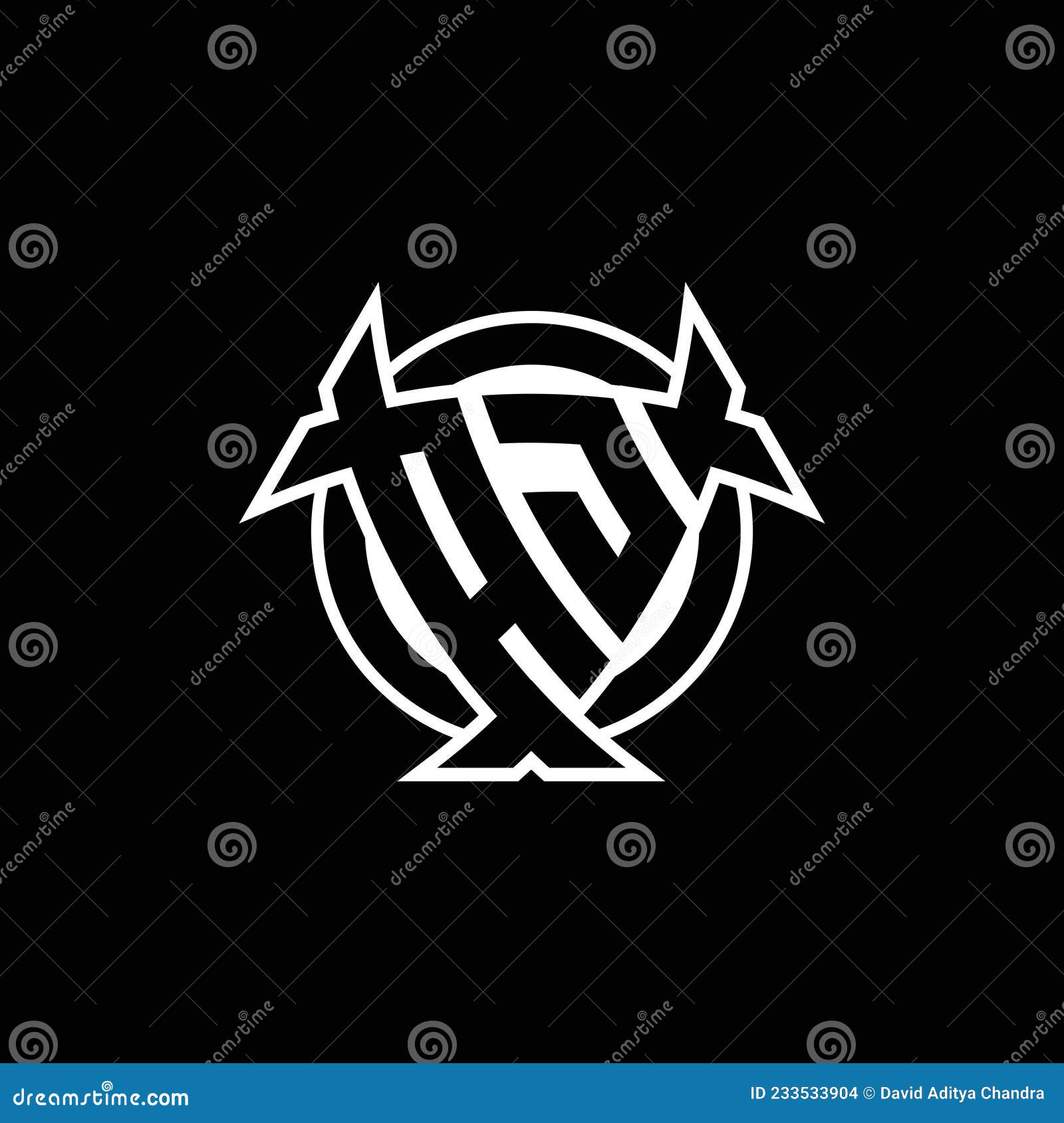 AJ Logo Monogram Triangle Shield and Circle Shape Stock Vector ...