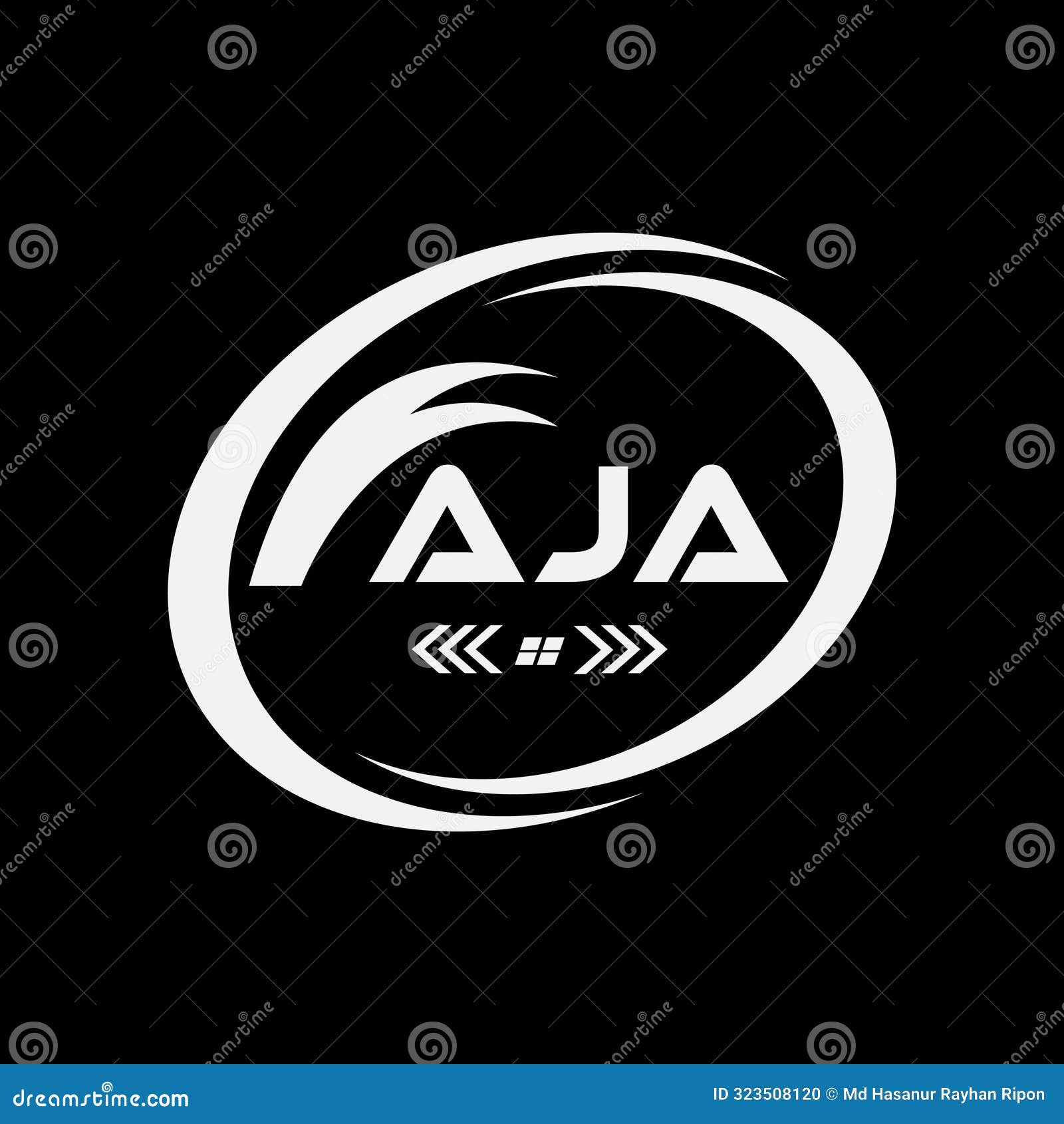 AJA Letter Logo Design. AJA Simple And Modern Monogram Logo. Abstract ...