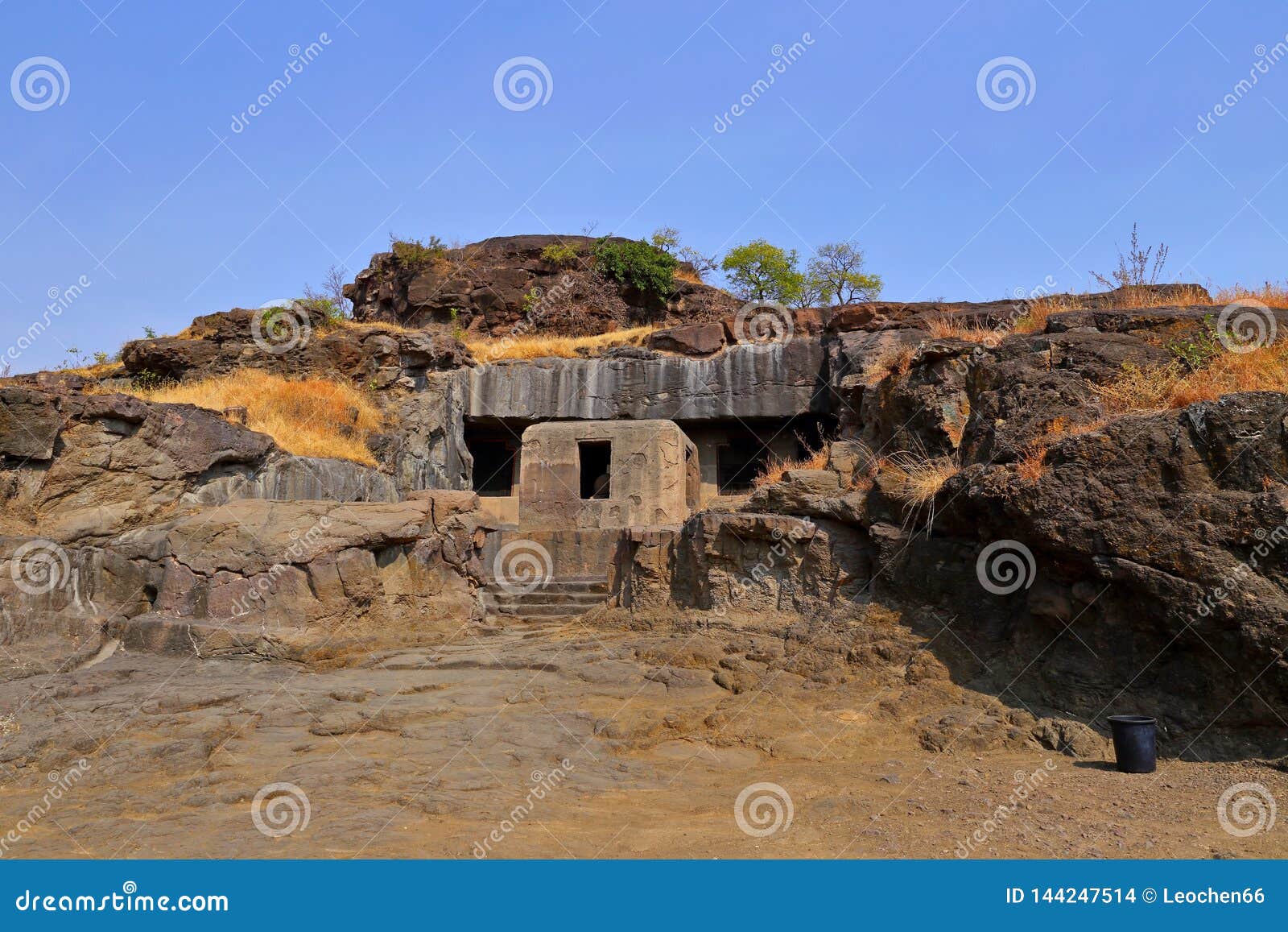 Ajanta Caves, India. the Ajanta Caves in Maharashtra State are Buddhist ...