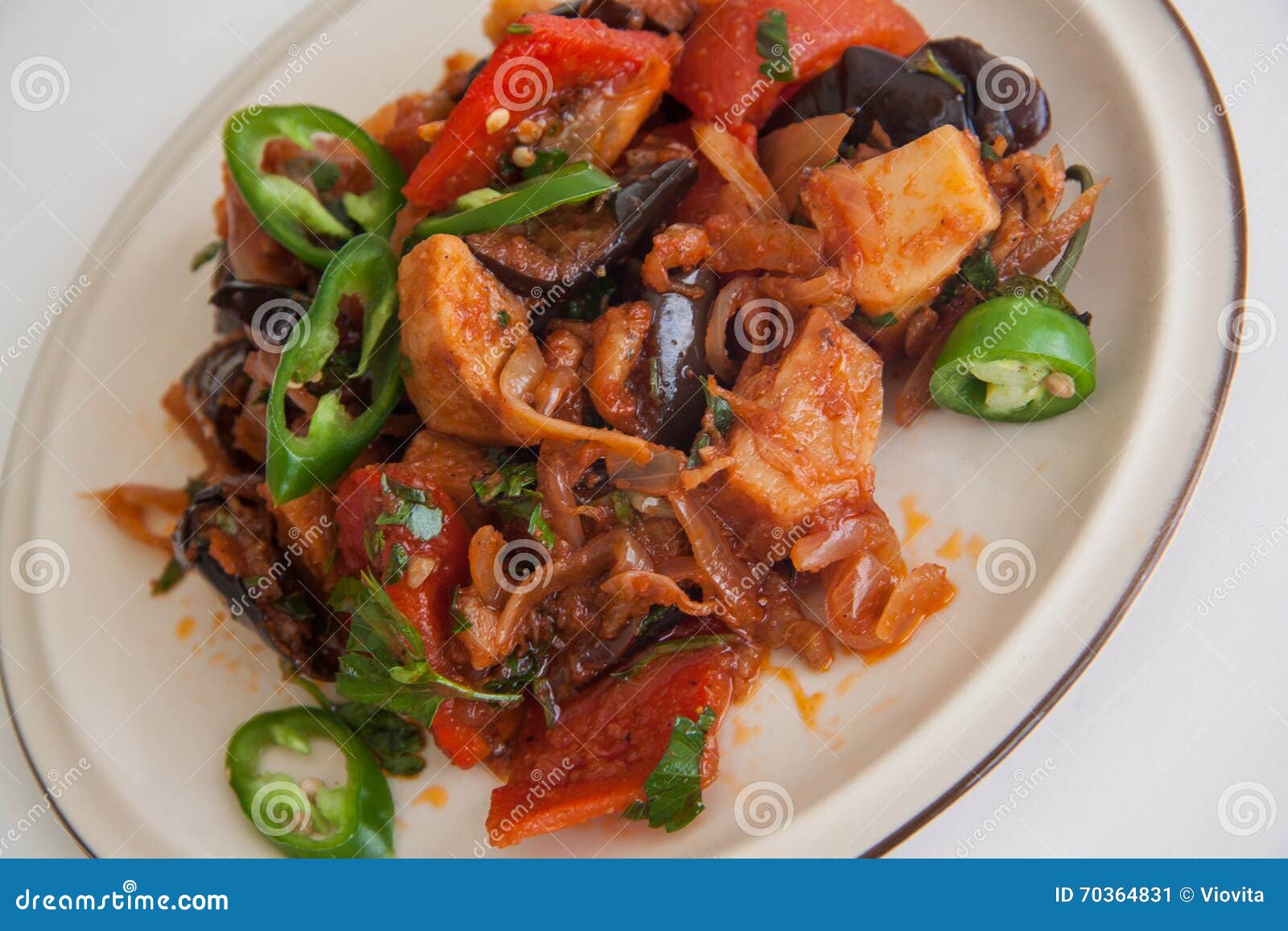 Ajapsandali stock image. Image of ajapsandal, pepper - 70364831