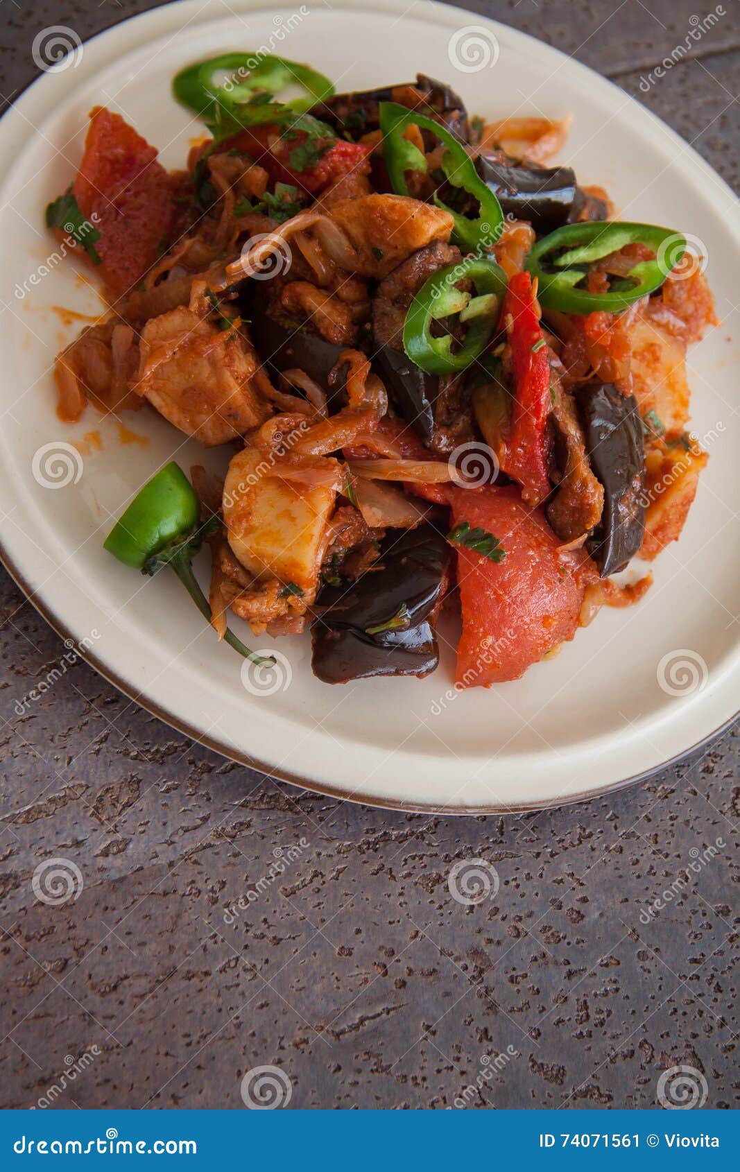 Ajapsandali stock image. Image of cooking, georgian, prepared - 74071561