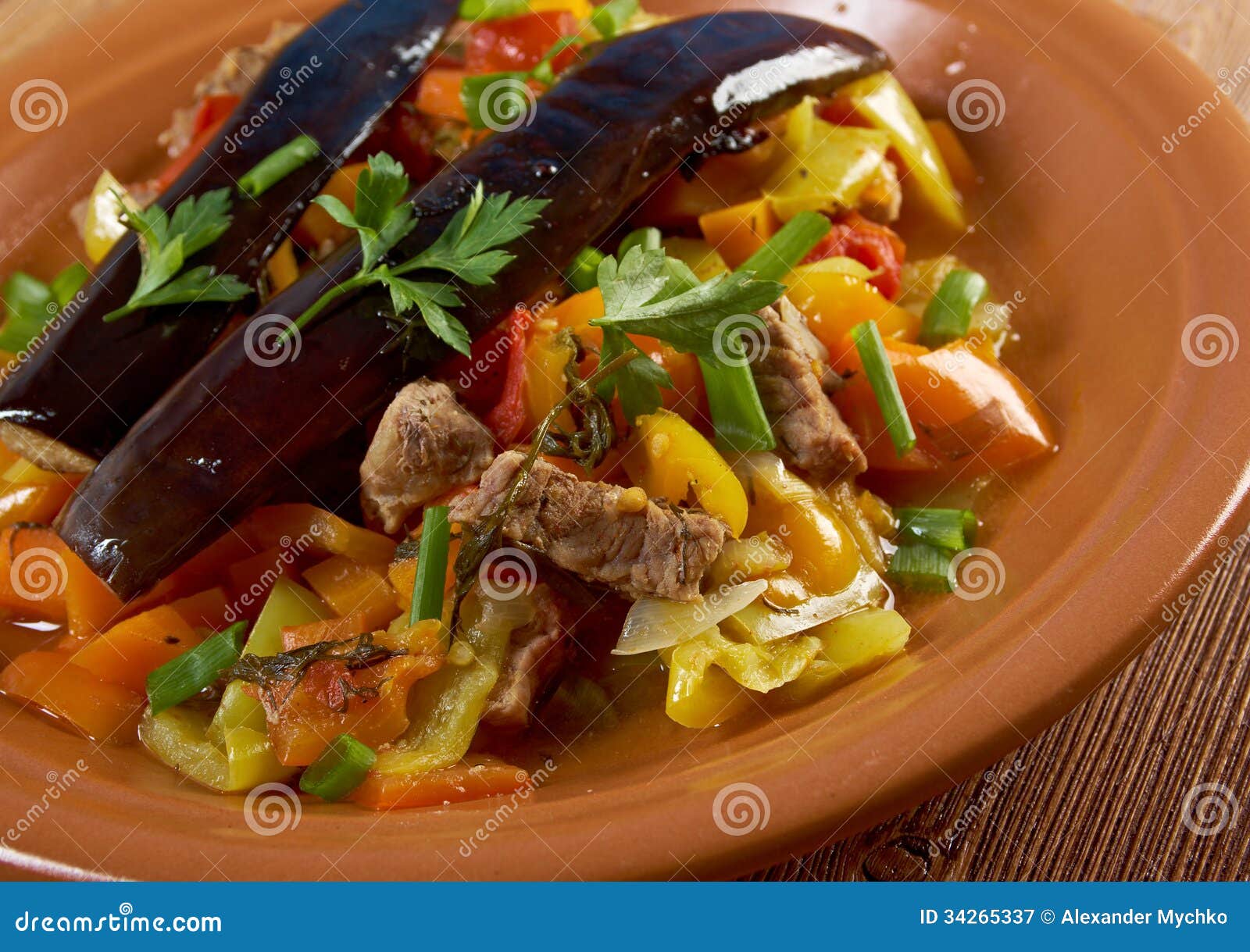Ajapsandali stock image. Image of rustic, stew, cooked - 34265337