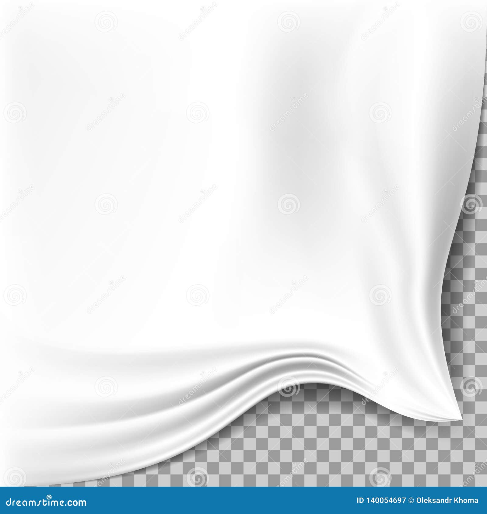 Ajar First Layer Of The Picture, A Blank Copy Space With Folded Corner ...