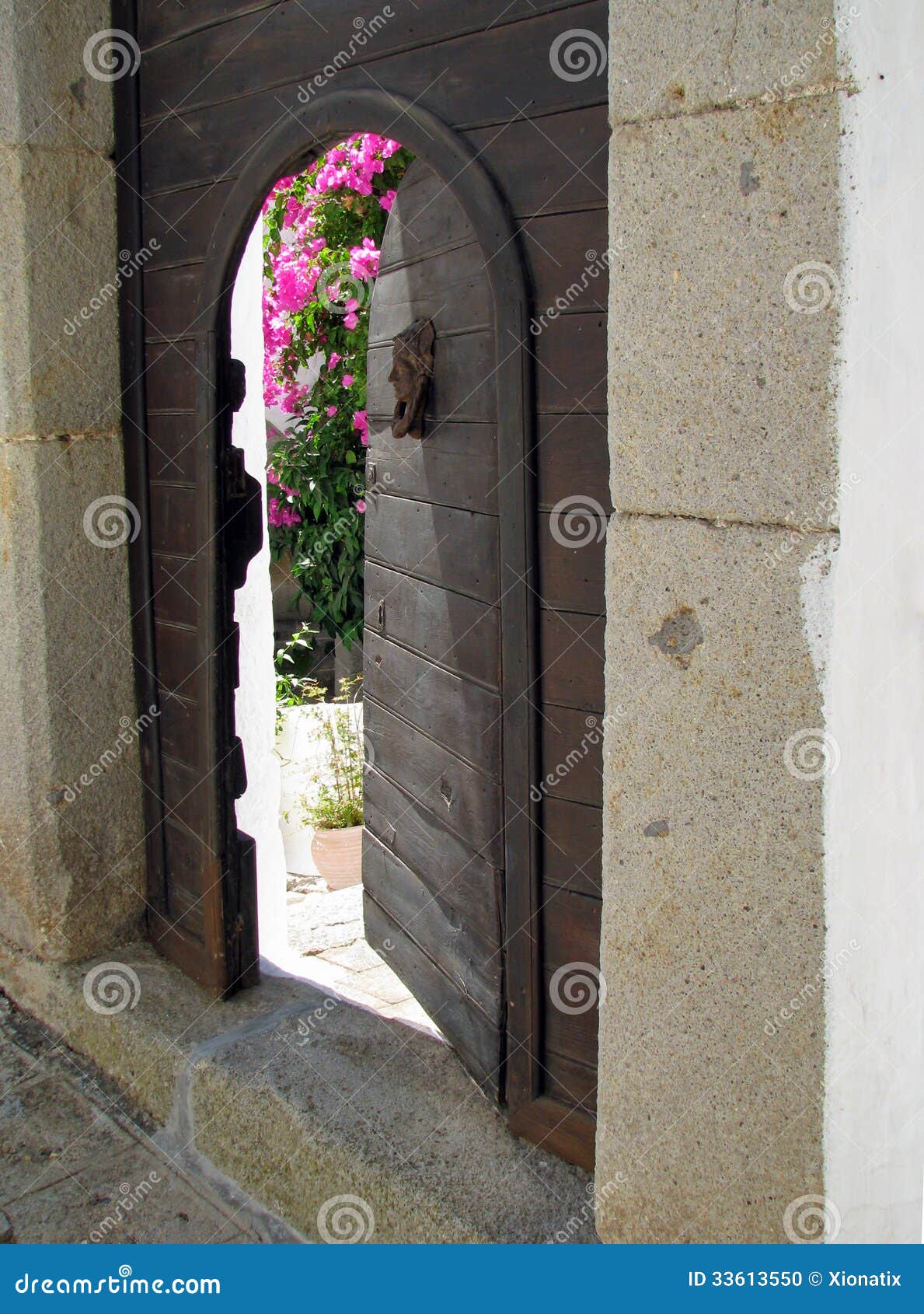 Ajar gate stock photo. Image of peeking, glance, ajar - 33613550