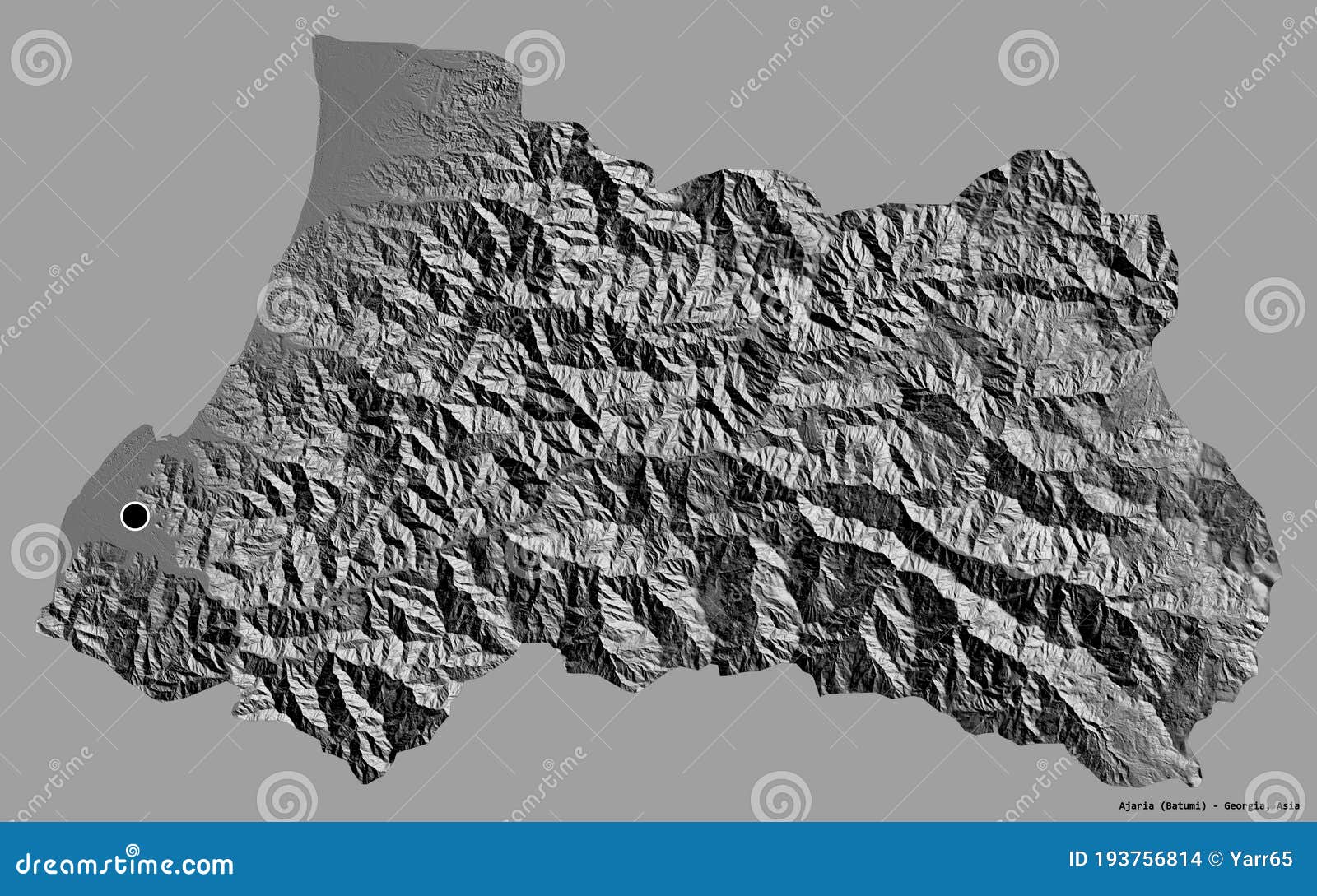 Ajaria, Autonomous Republic of Georgia, on Solid. Bilevel Stock ...