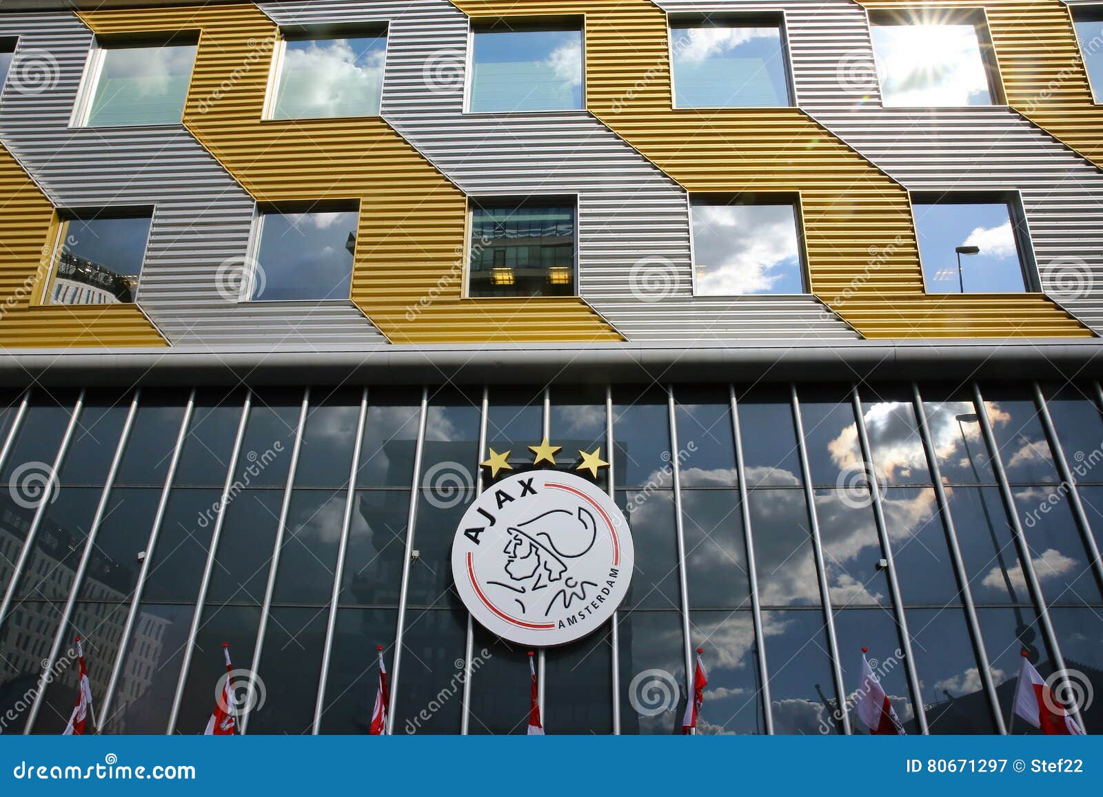 Ajax Amsterdam-Logo redaktionelles stockfotografie. Bild von emblem ...