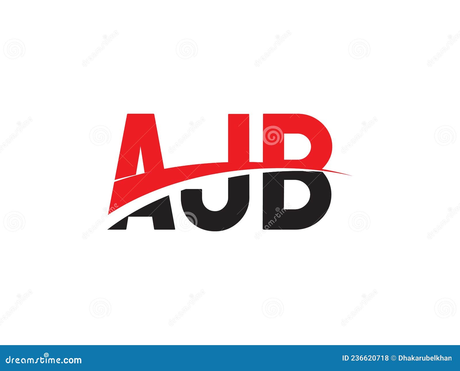AJB Letter Initial Logo Design Vector Illustration Stock Vector ...