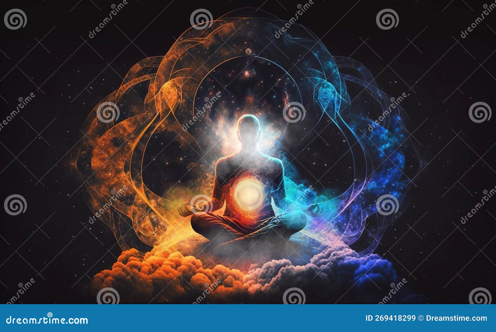 Enlightenment Trough Meditation. Spiritual Awakening Tantric Meditation ...