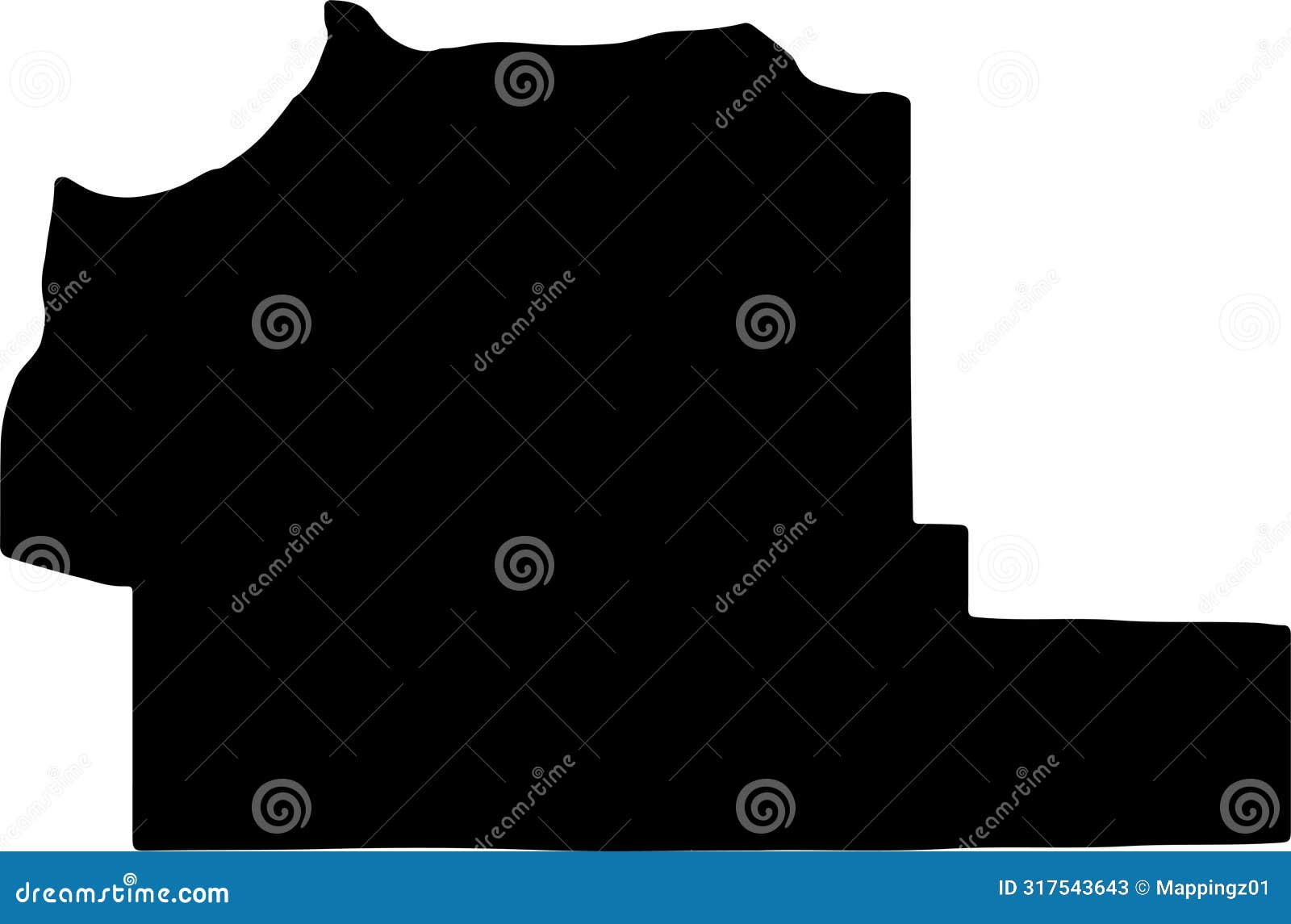 Ajdabiya Libya Silhouette Map with Transparent Background Stock Vector ...