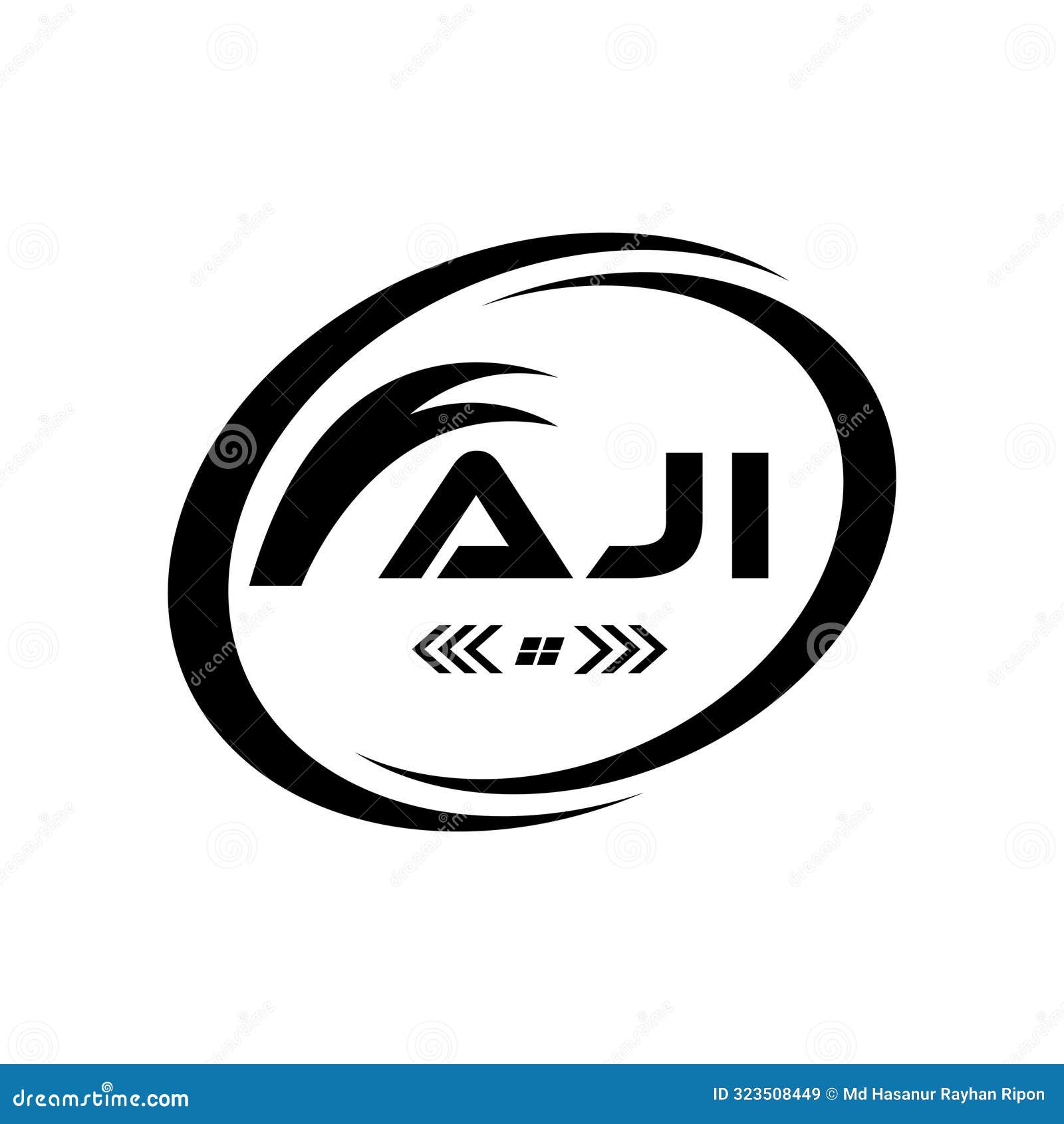 AJI Letter Logo Design. AJI Simple And Modern Monogram Logo. Abstract ...