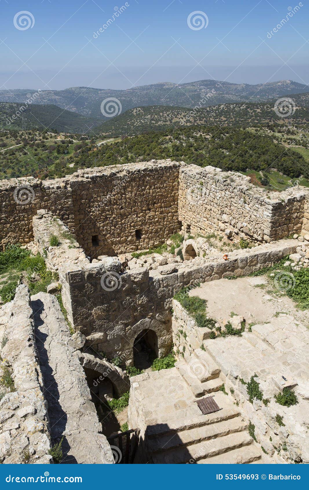 Ajloun, Castle, Jordan Valley, Jabal Ajlun, Mount Ajlun, Jordan, Middle ...