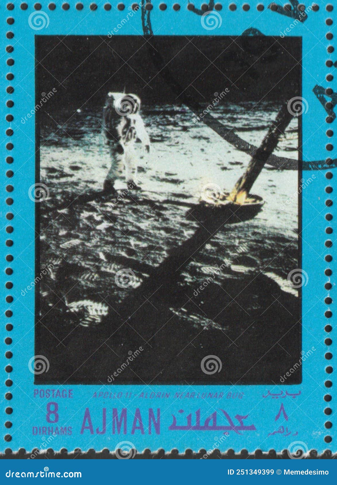 Stamp Dedicated To the Apollo and Gemini Program Editorial Stock Image ...