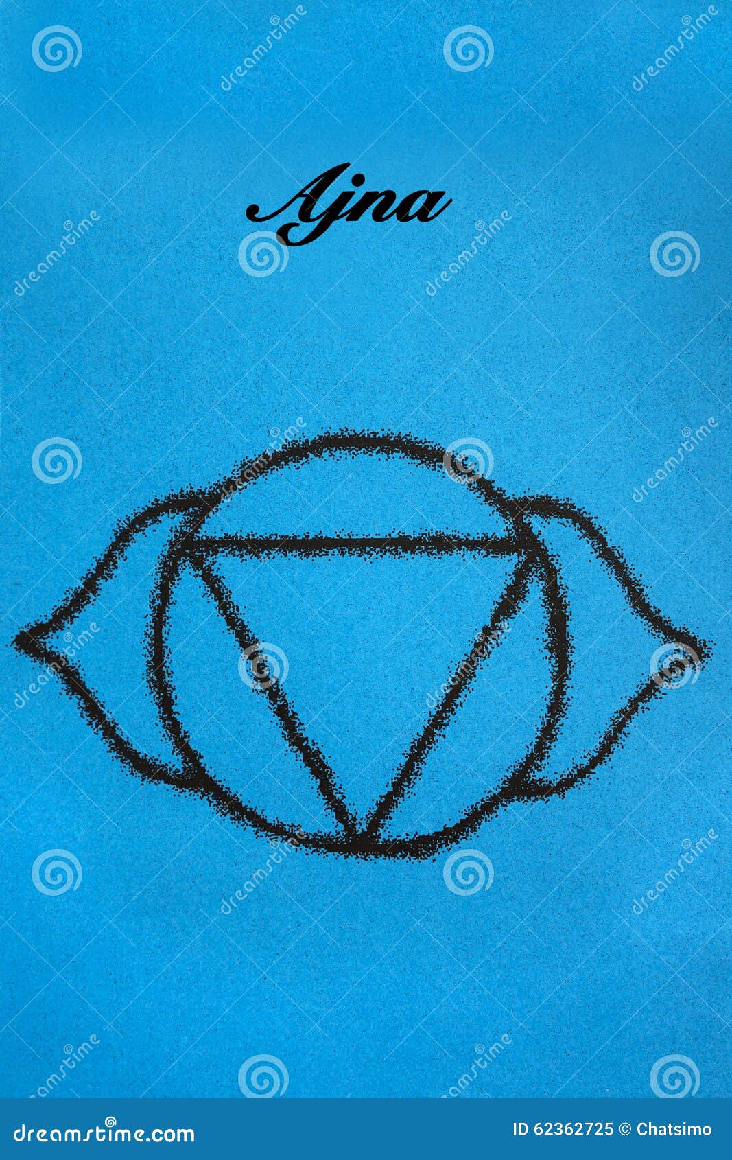 Ajna chakra. stock image. Image of icon, abstract, spiritual - 62362725