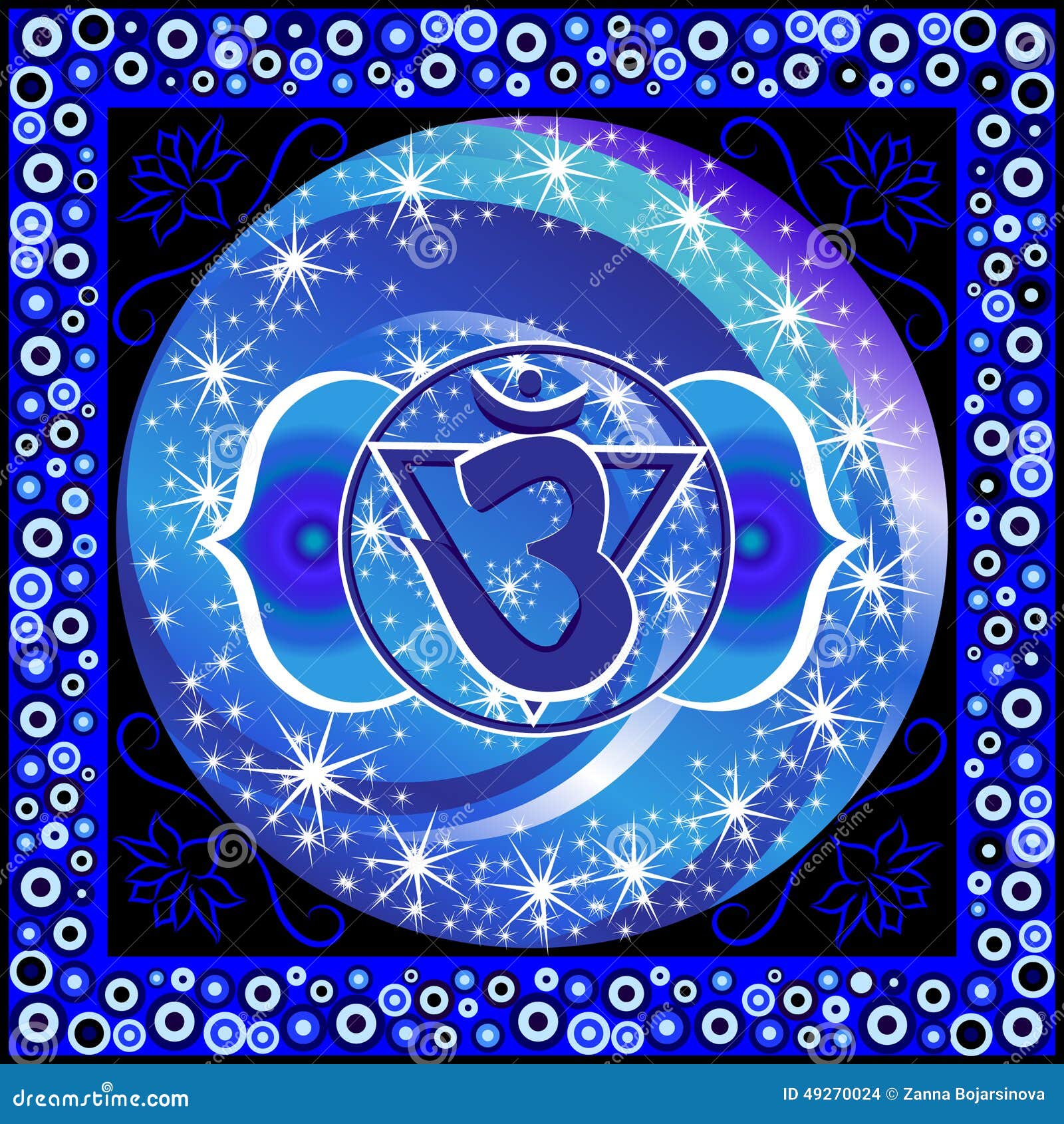 Ajna chakra stock vector. Illustration of life, chakra - 49270024